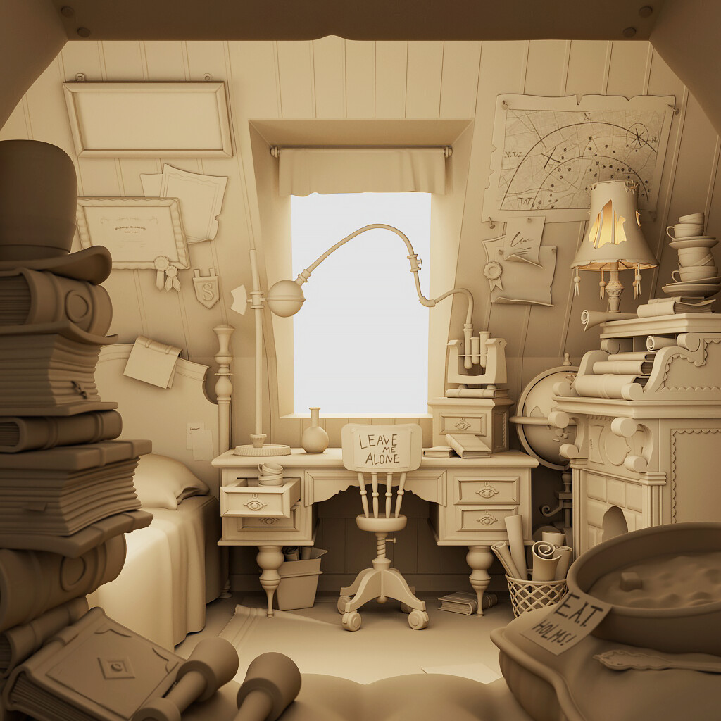ArtStation - Sherlock’s room