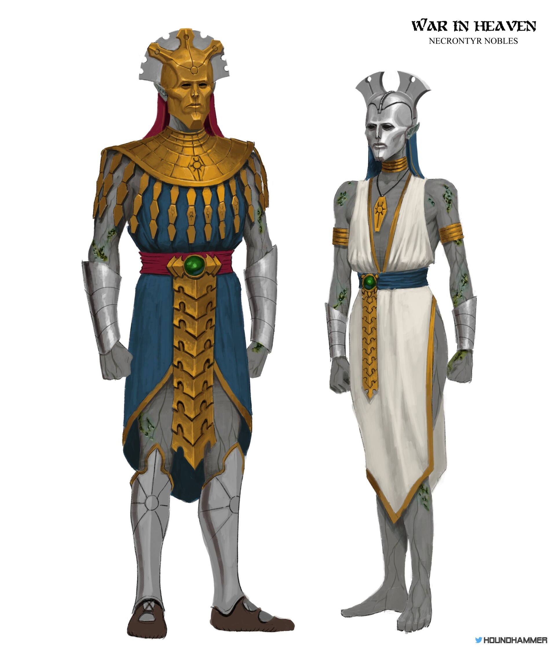 ArtStation - Warhammer: War in Heaven: Necrontyr ideation