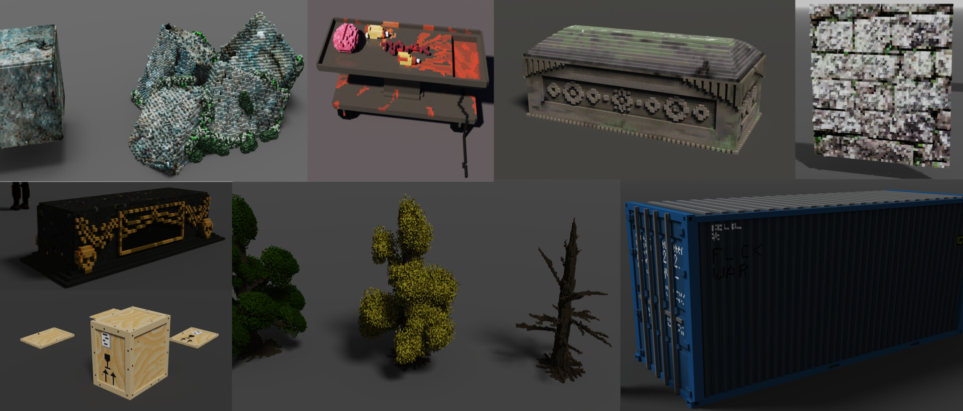 ArtStation - Random voxel works