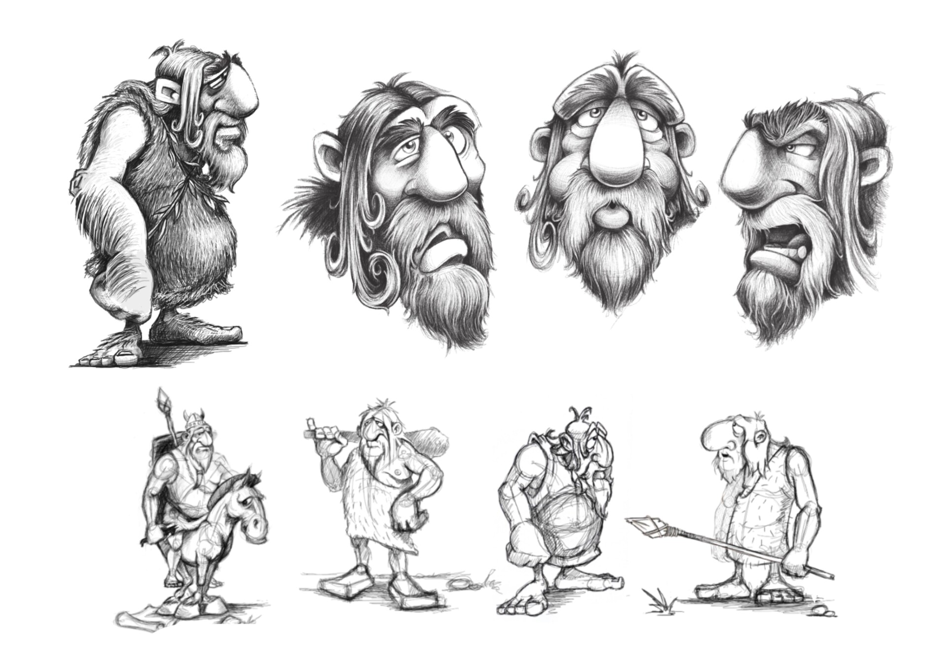 ArtStation - Character concept for the Caveman called Cogman.