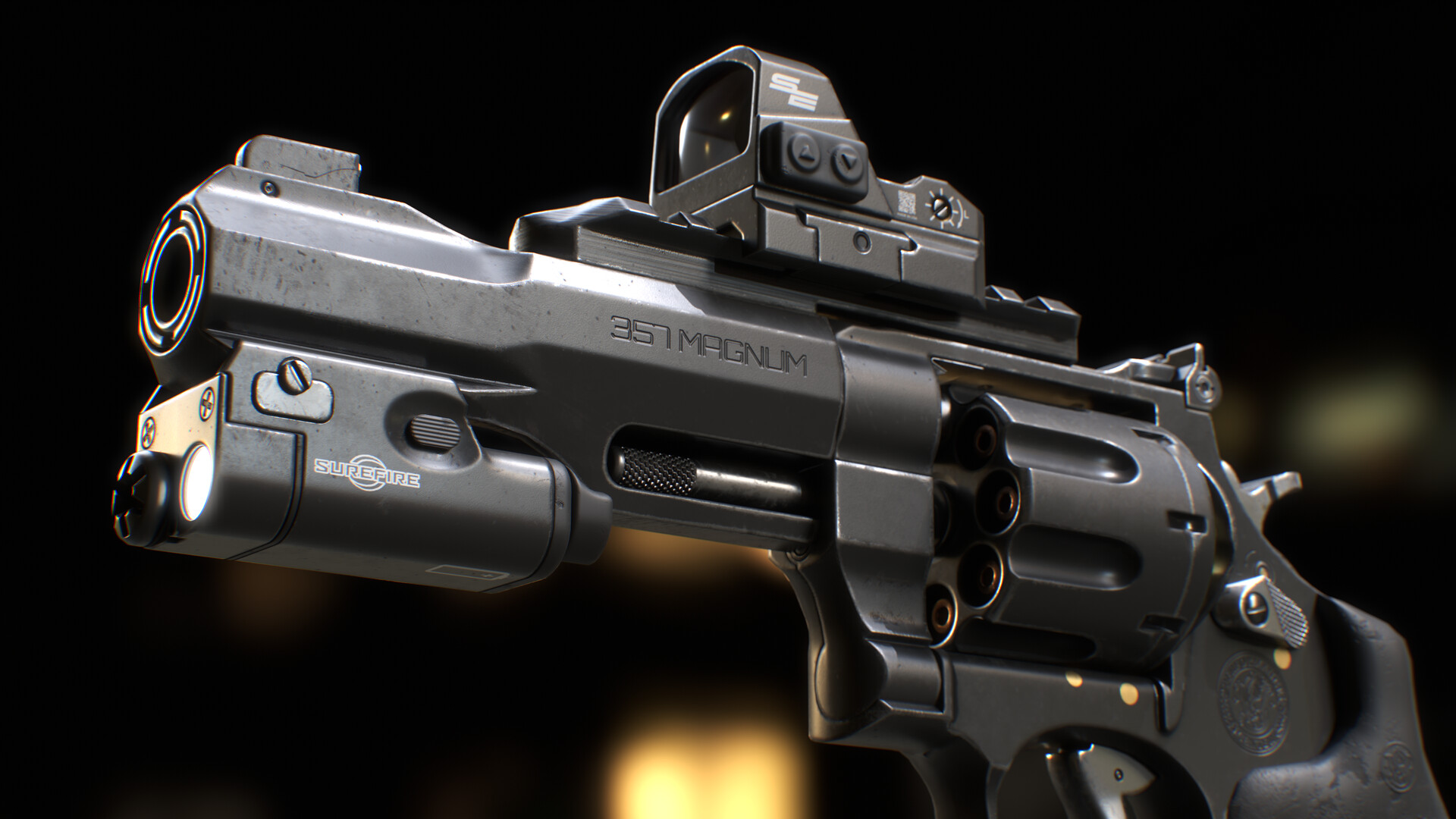 ArtStation - Game-Ready Revolver .357 Magnum