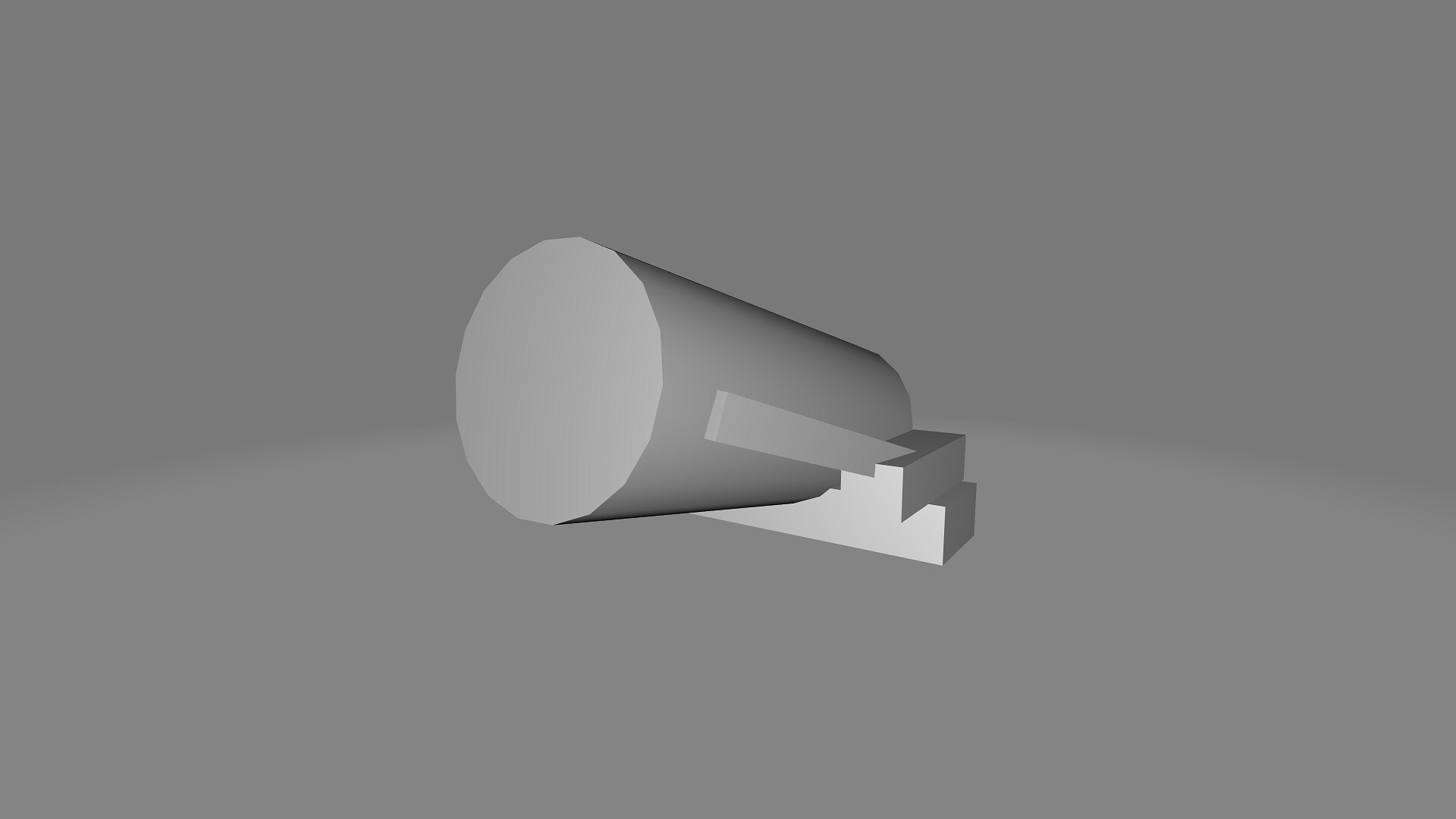 ArtStation - Simple untextured cannon