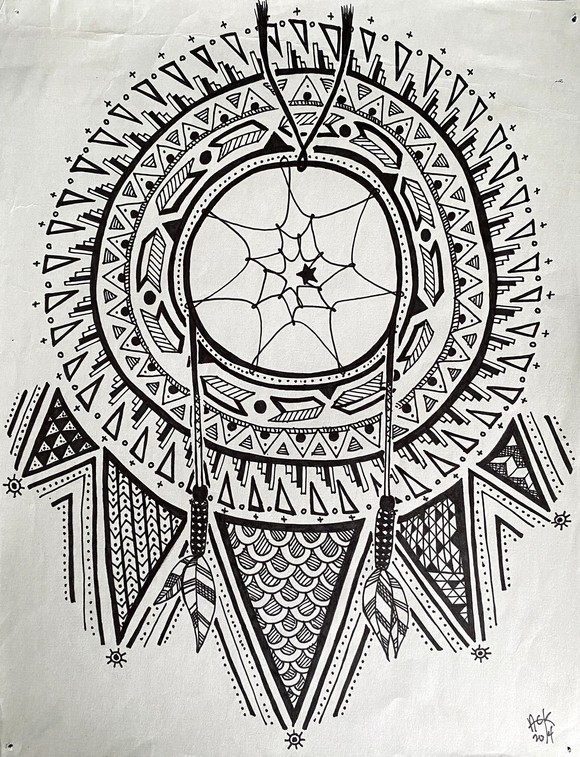 ArtStation - dreamcatcher mandala