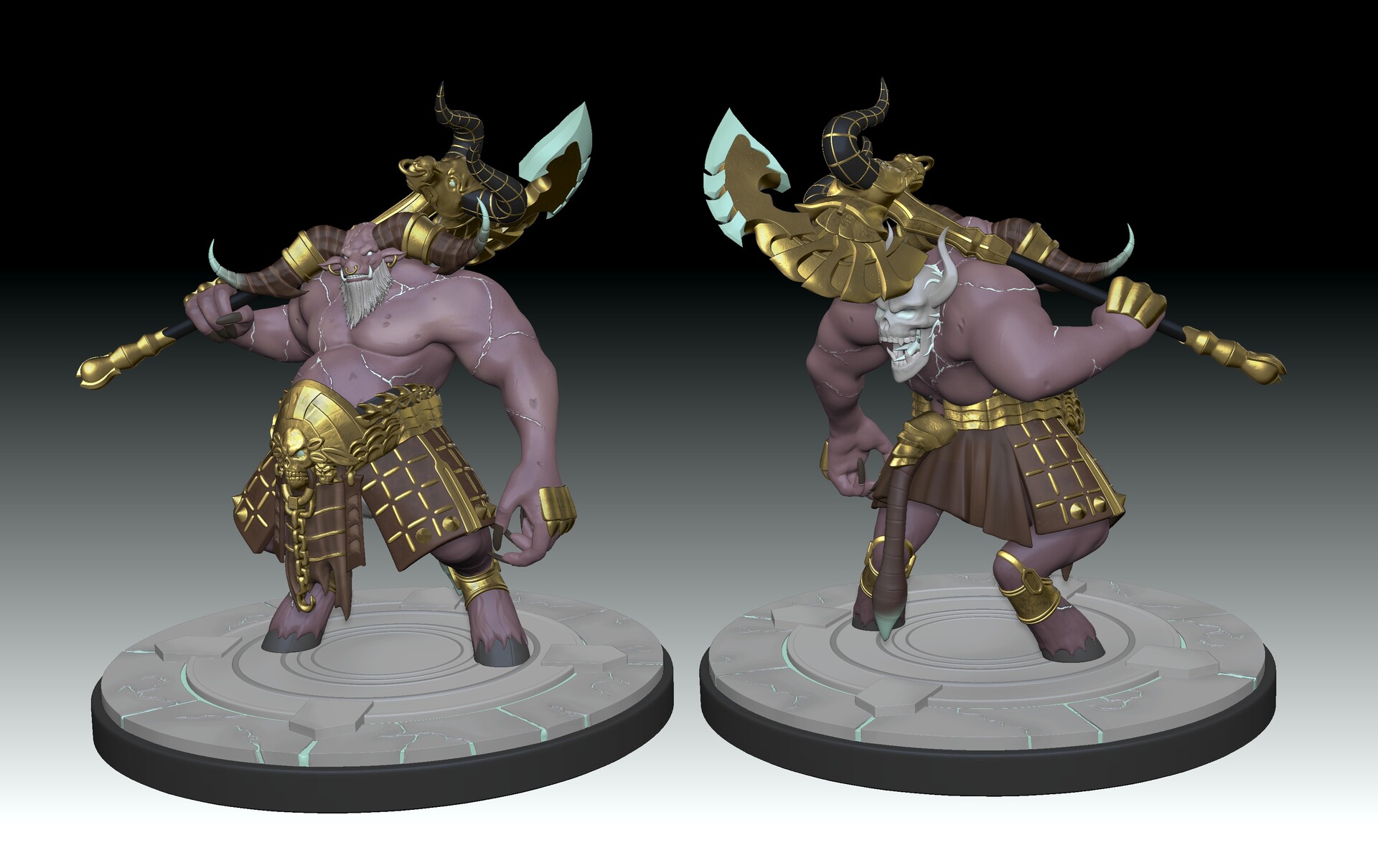 Alex Ulloa - Valtan, Demon Beast Commander - Fan art sculpture
