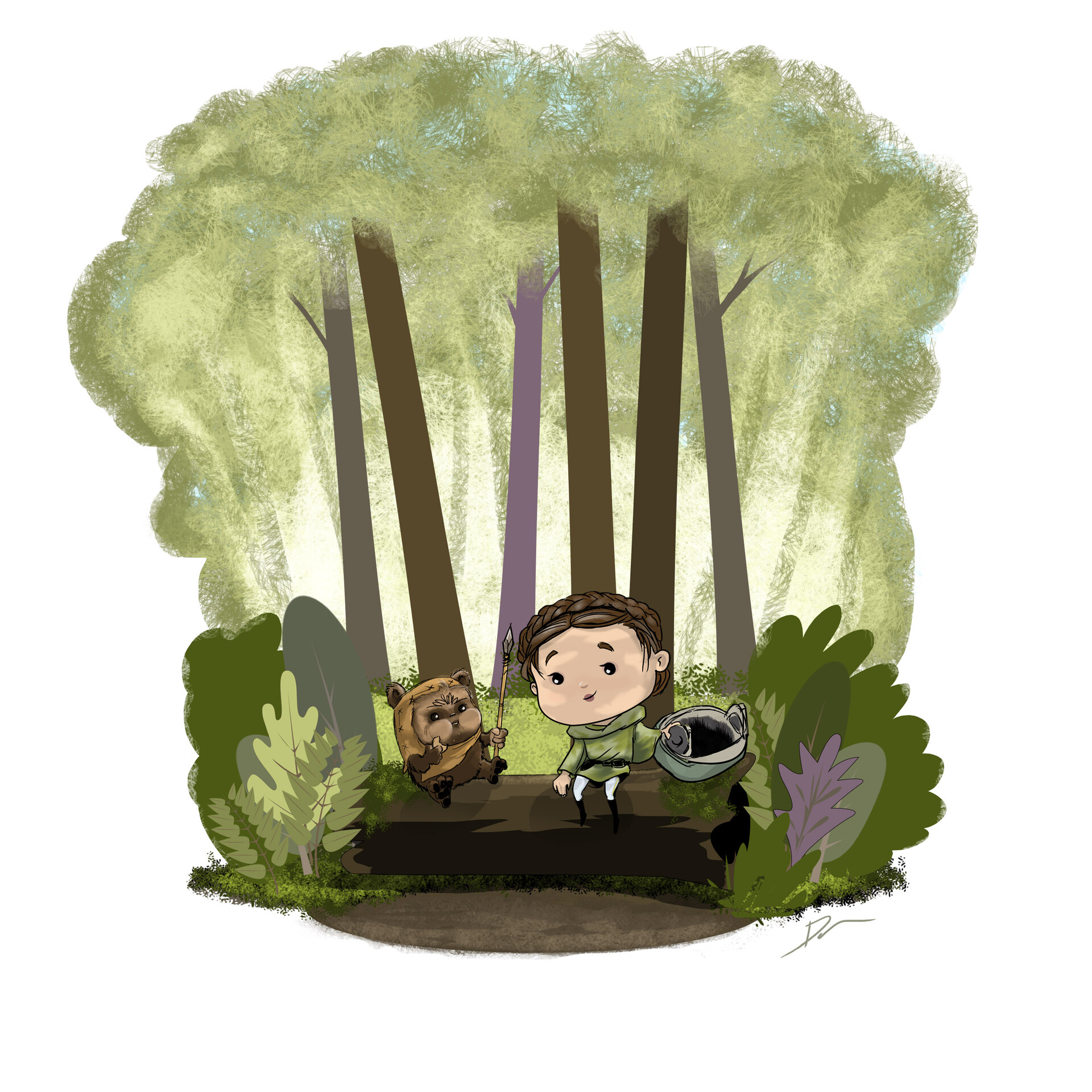 ArtStation - Endor Leia