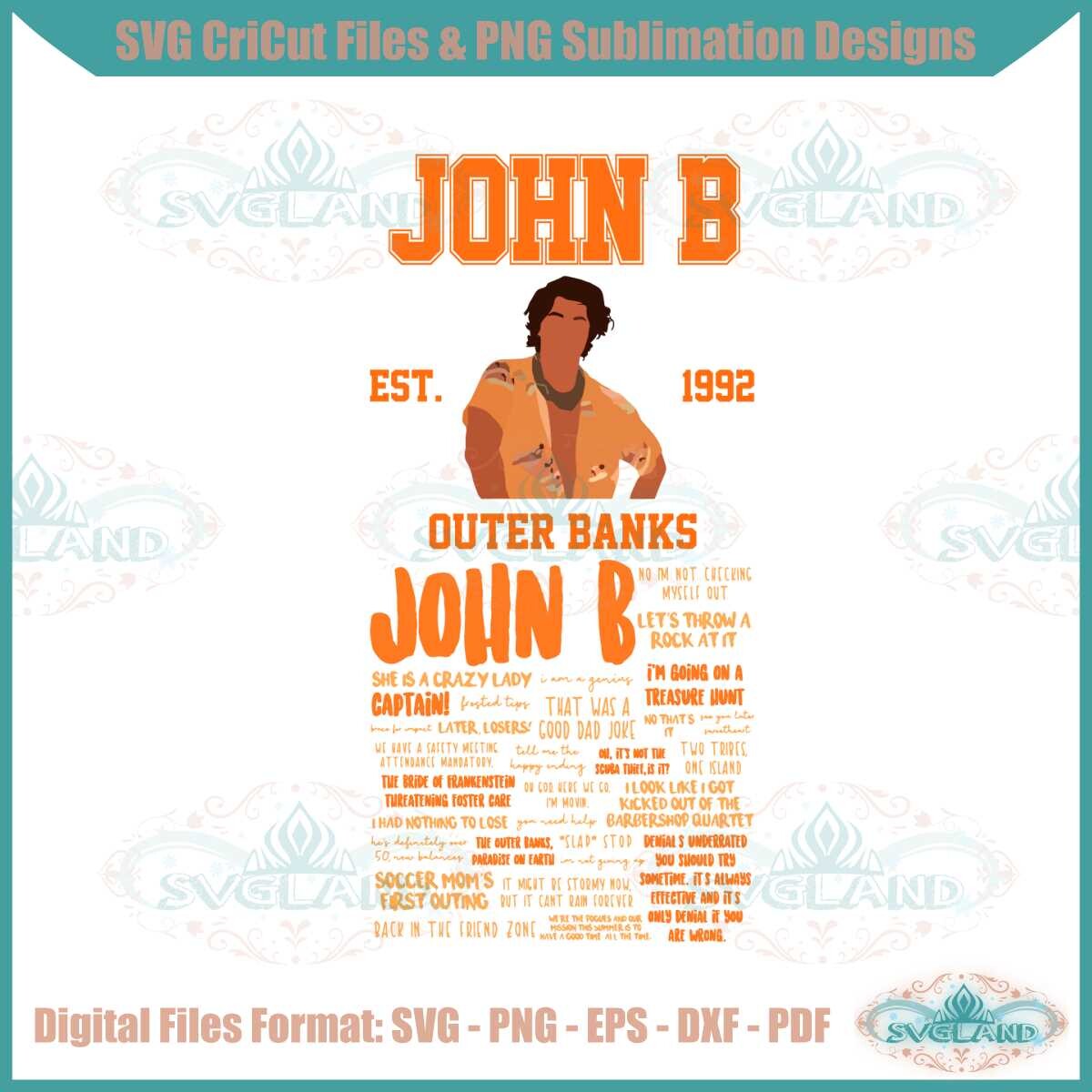 ArtStation - John B Outer Bank Outer Bank Quote SVG Graphic Designs Files