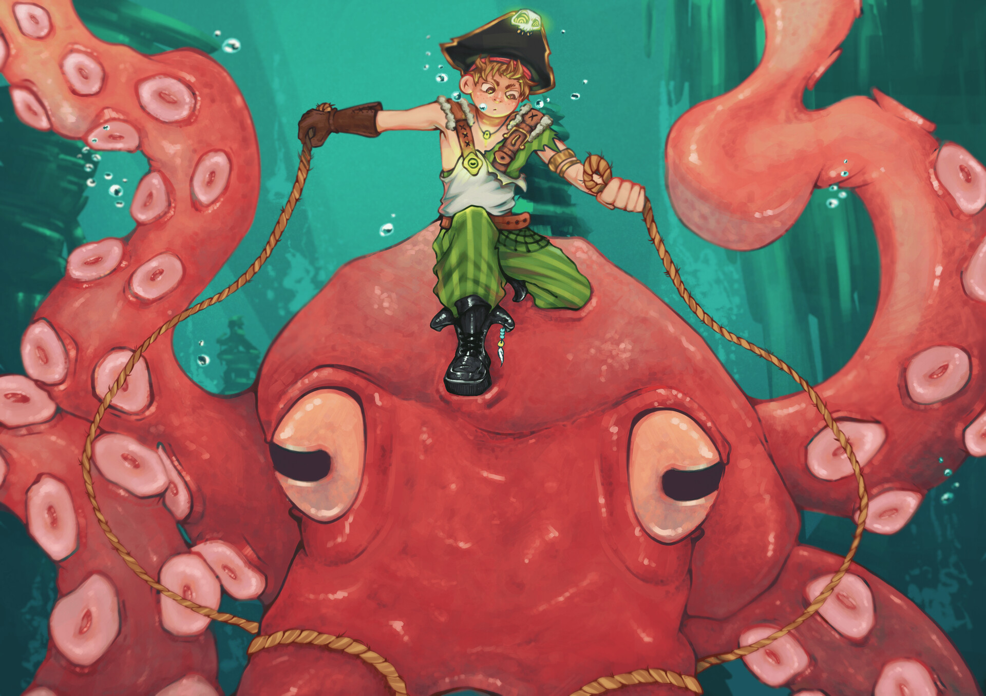 ArtStation - [Commission] Kraken Rider