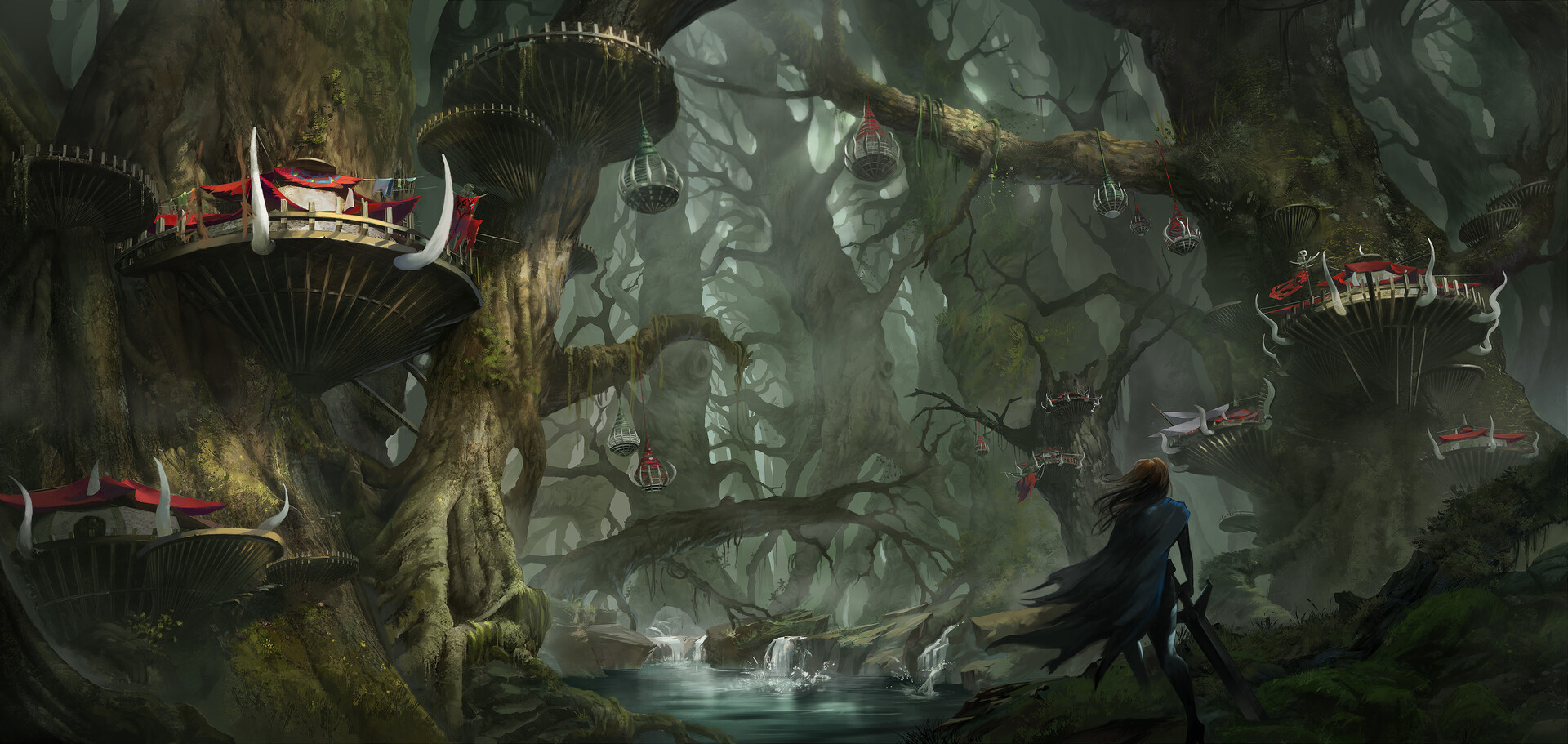 ArtStation - Goblin Village in the Cursed Jungle