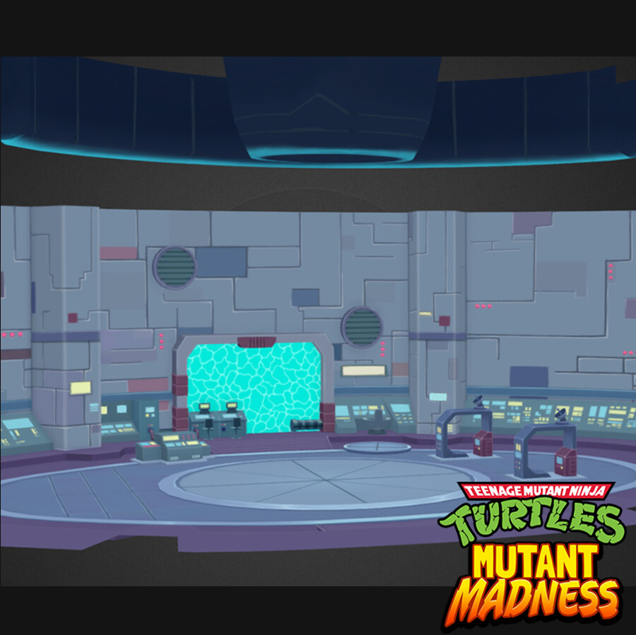 ArtStation - TMNT Mutant Madness - Portal Room