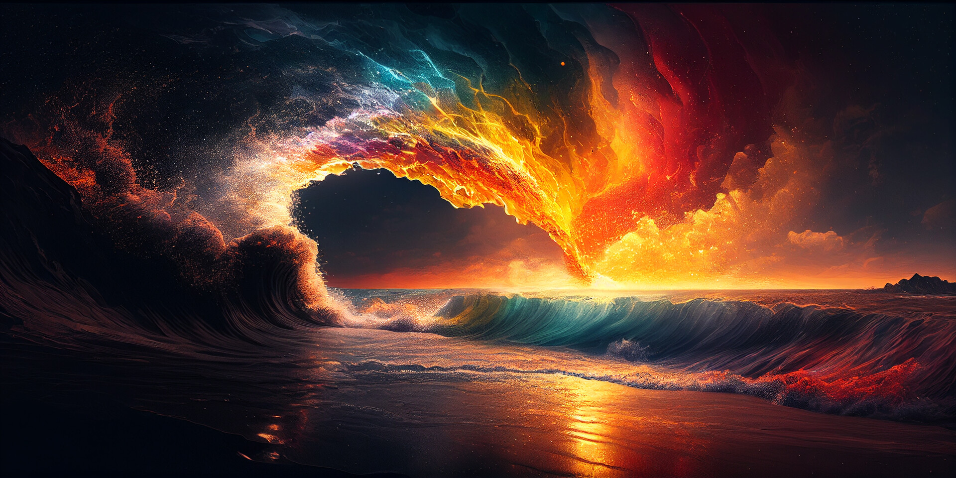 ArtStation - Beautiful Waves Digital Art