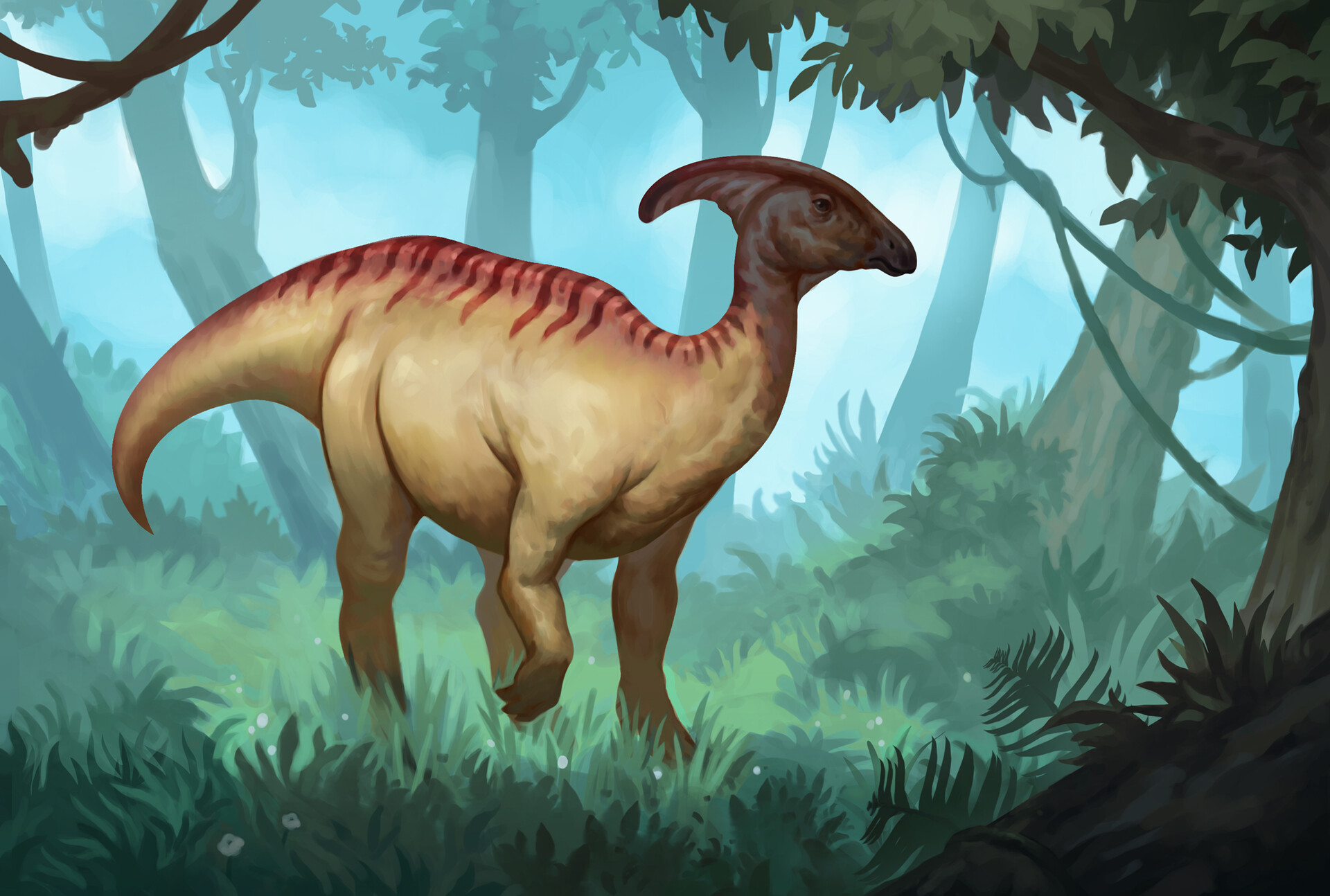 ArtStation - Parasaurolophus - Dinosaur