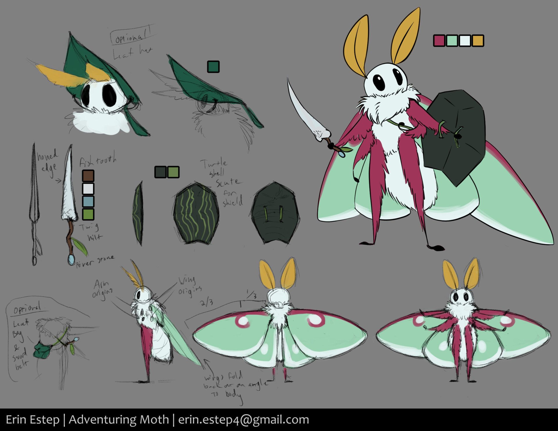 ArtStation - Adventuring Moth [Character Design]