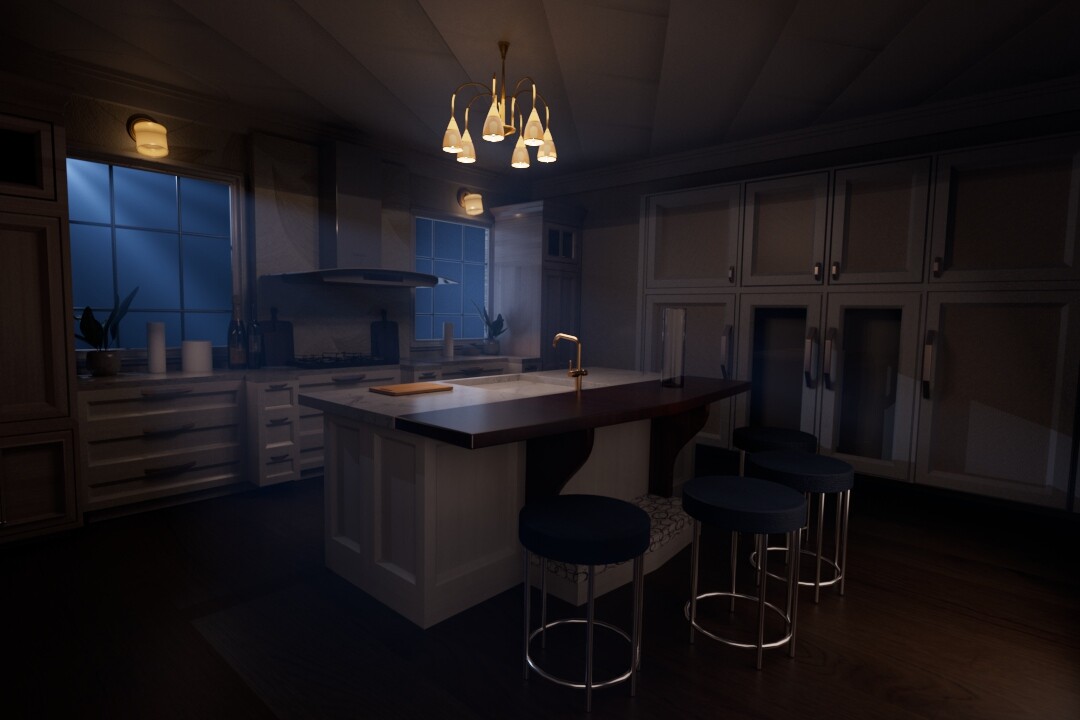 ArtStation - 3D Night Scene