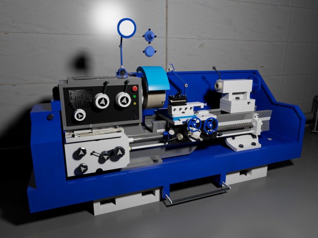 ArtStation - CNC Machines and Workbench Area - VR Ready