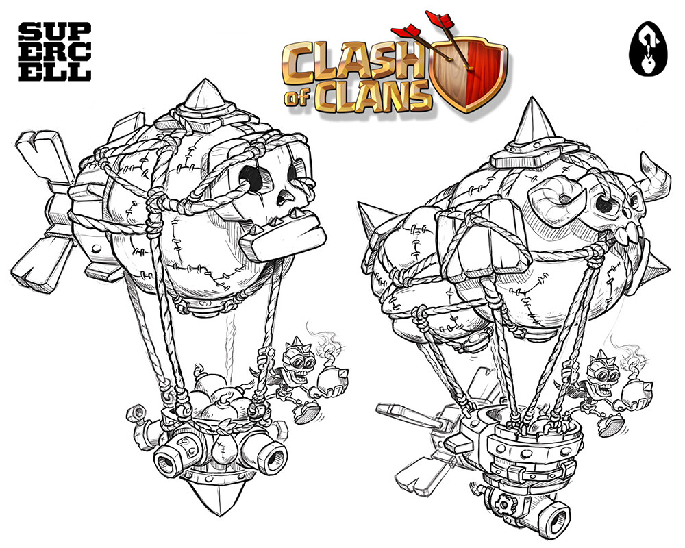 clash of clans coloring