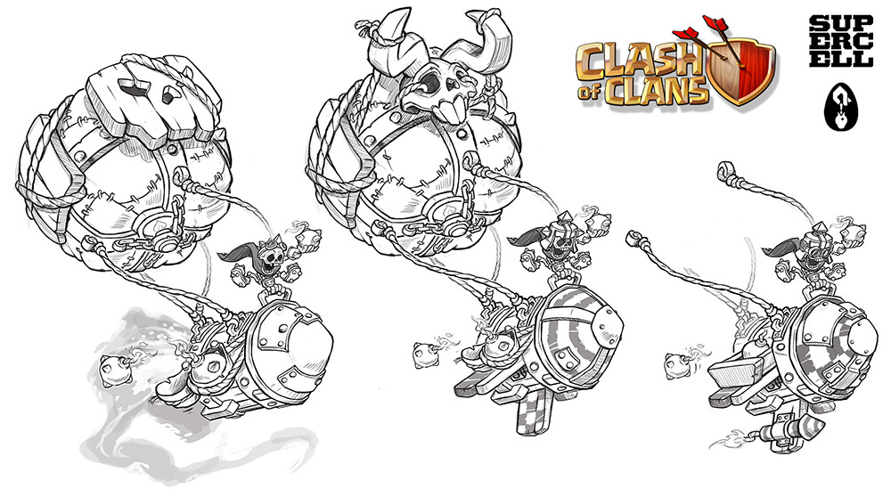 clash of clans coloring book