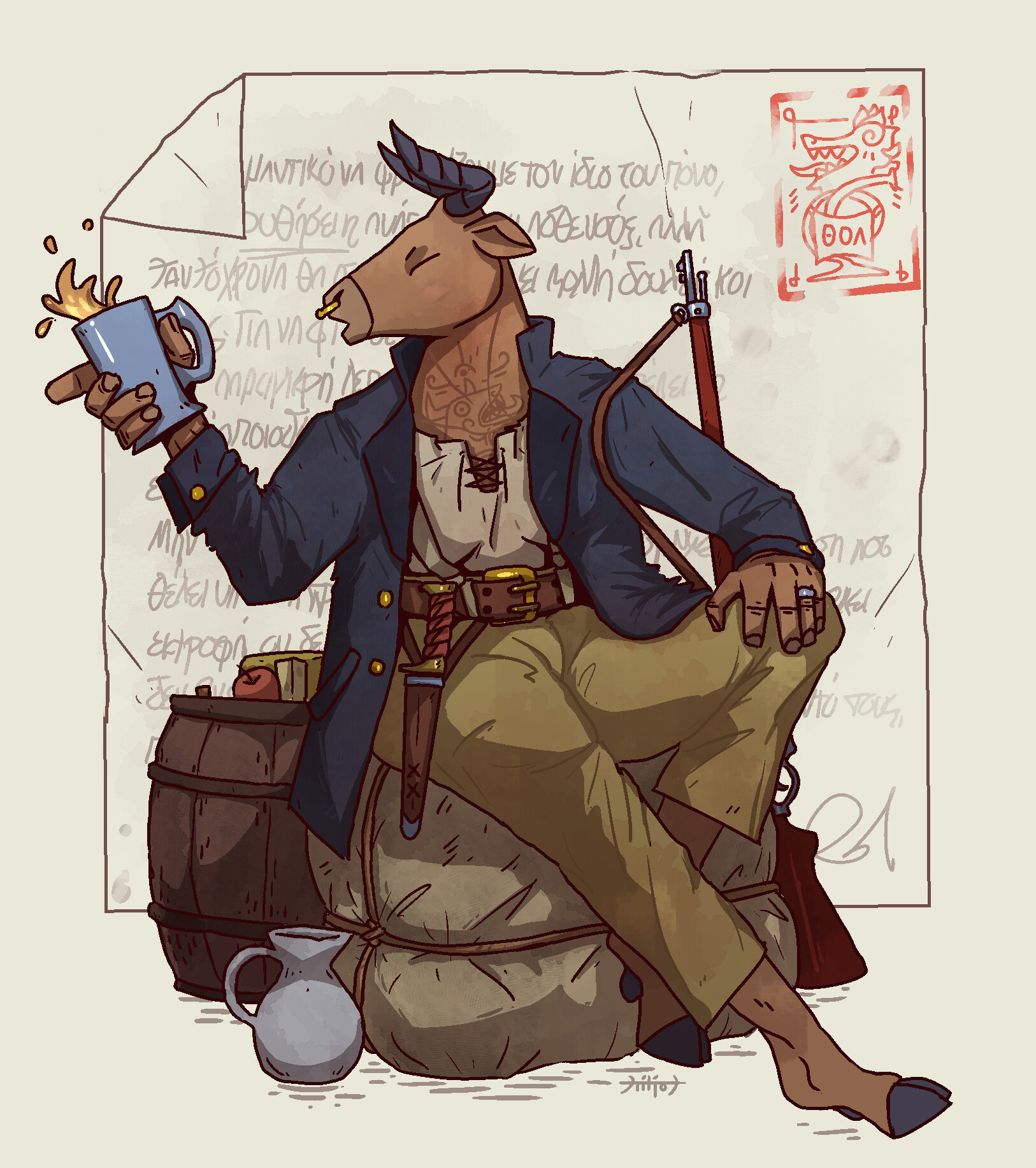 ArtStation - Minotaur of the 1800's