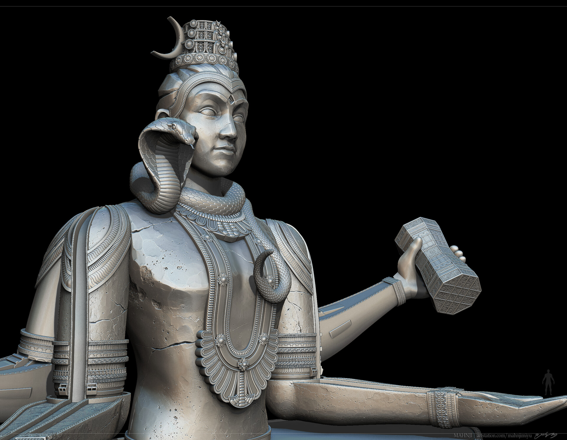 MJ - Lord Shiva Huge Statue sculpt