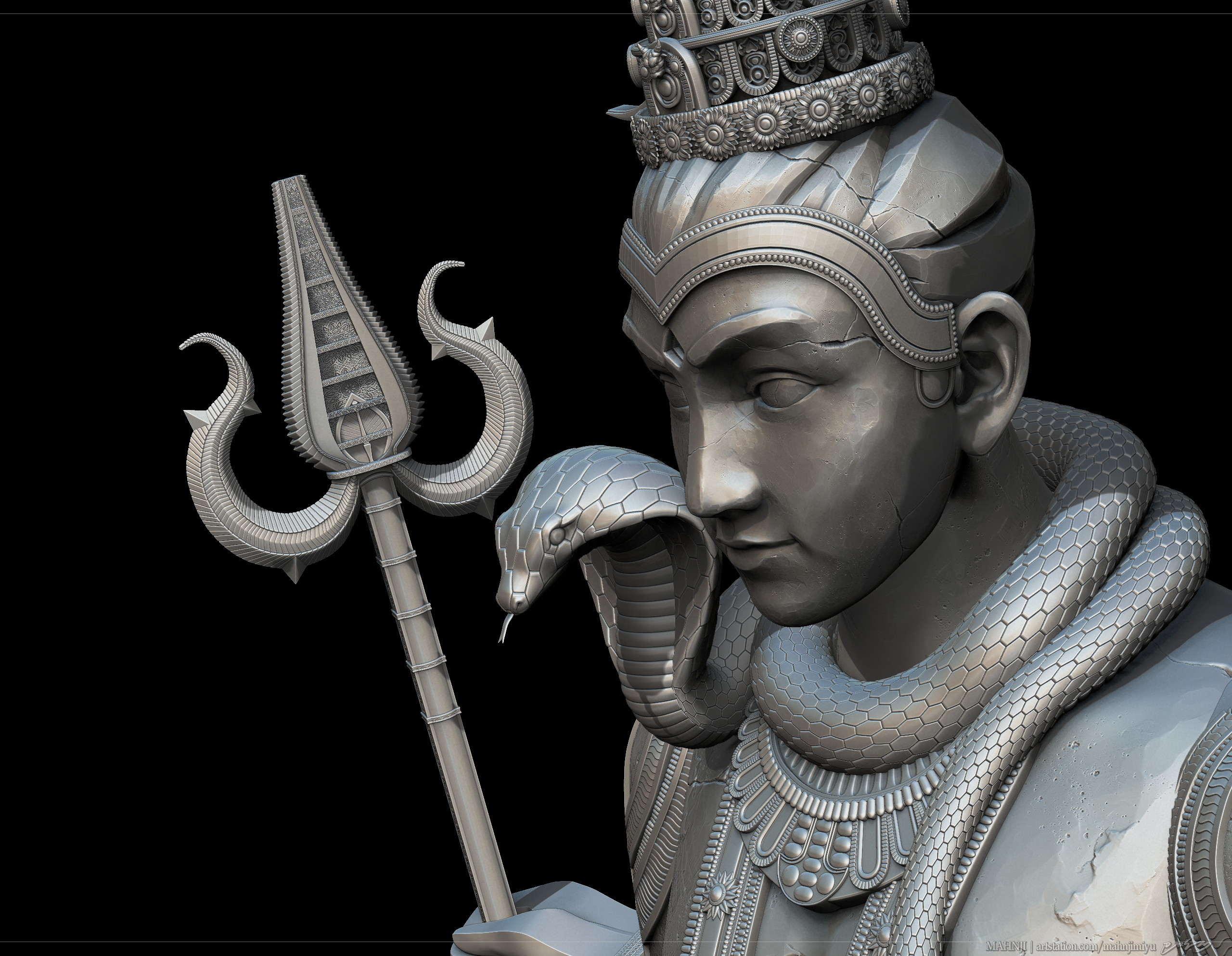 MJ - Lord Shiva Huge Statue sculpt