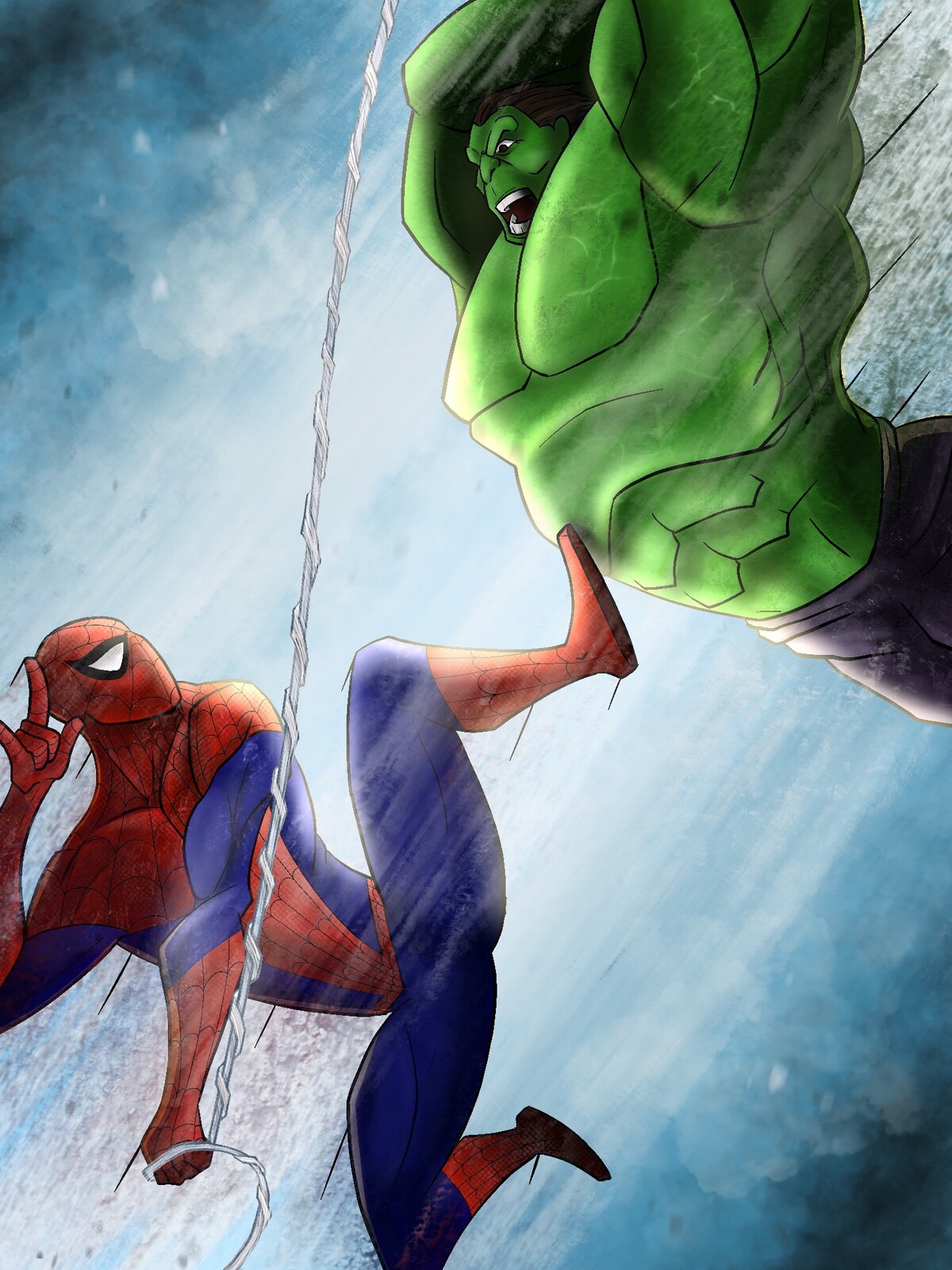hulk versus spider