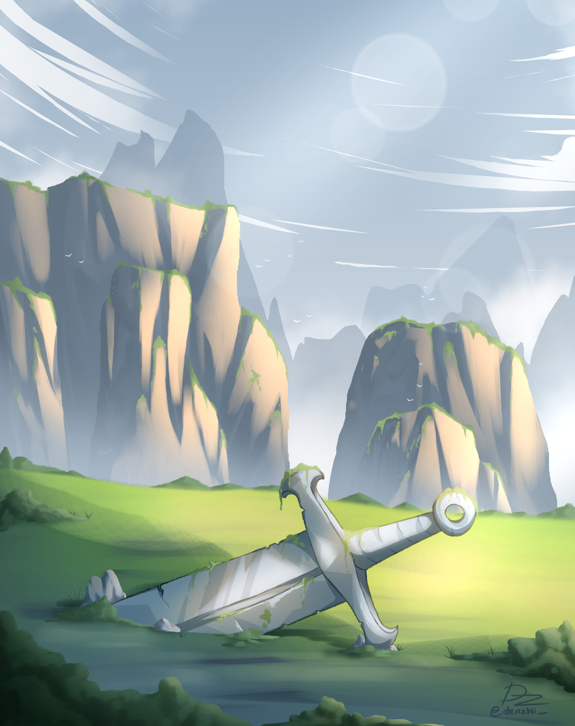 ArtStation - Lost Sword - Landscape Art