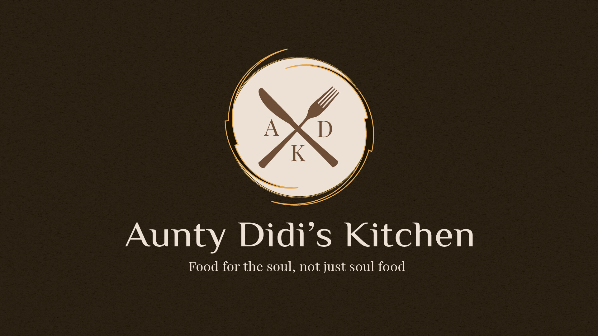 Viktoriia Kostiuk - Restaurant "Aunty Didi’s Kitchen" Logo