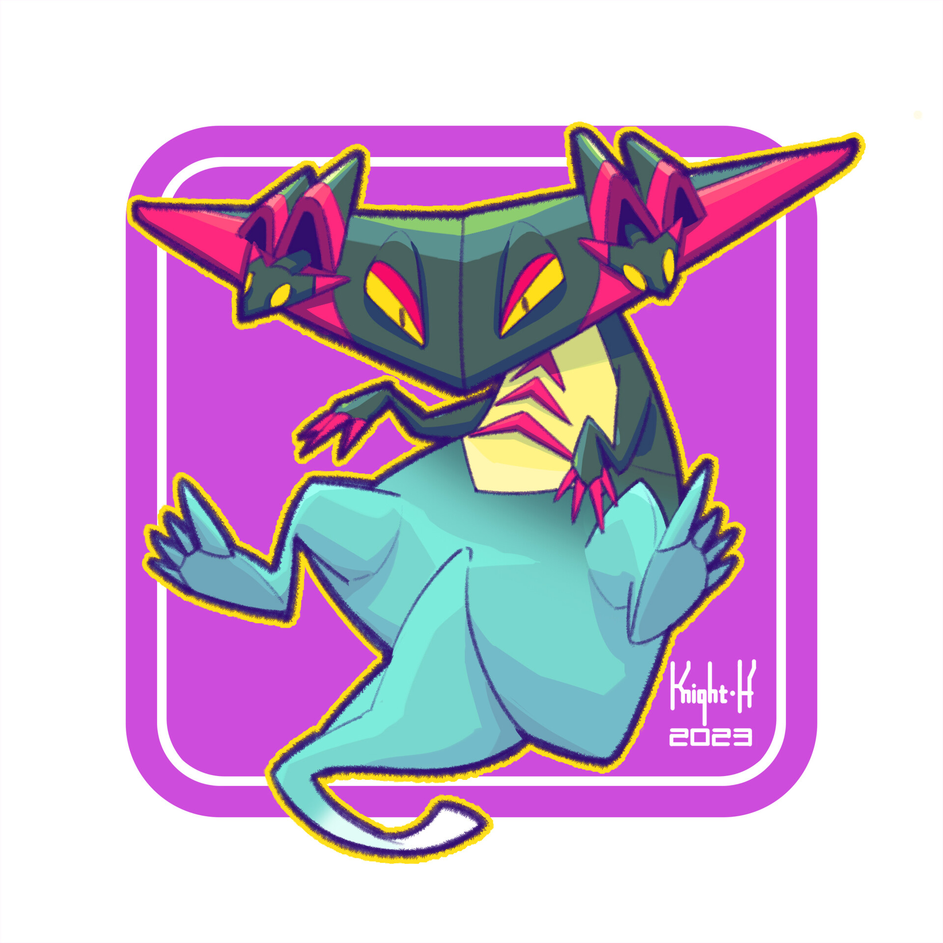 ArtStation - 多龙巴鲁托 Dragapult ドラパルト