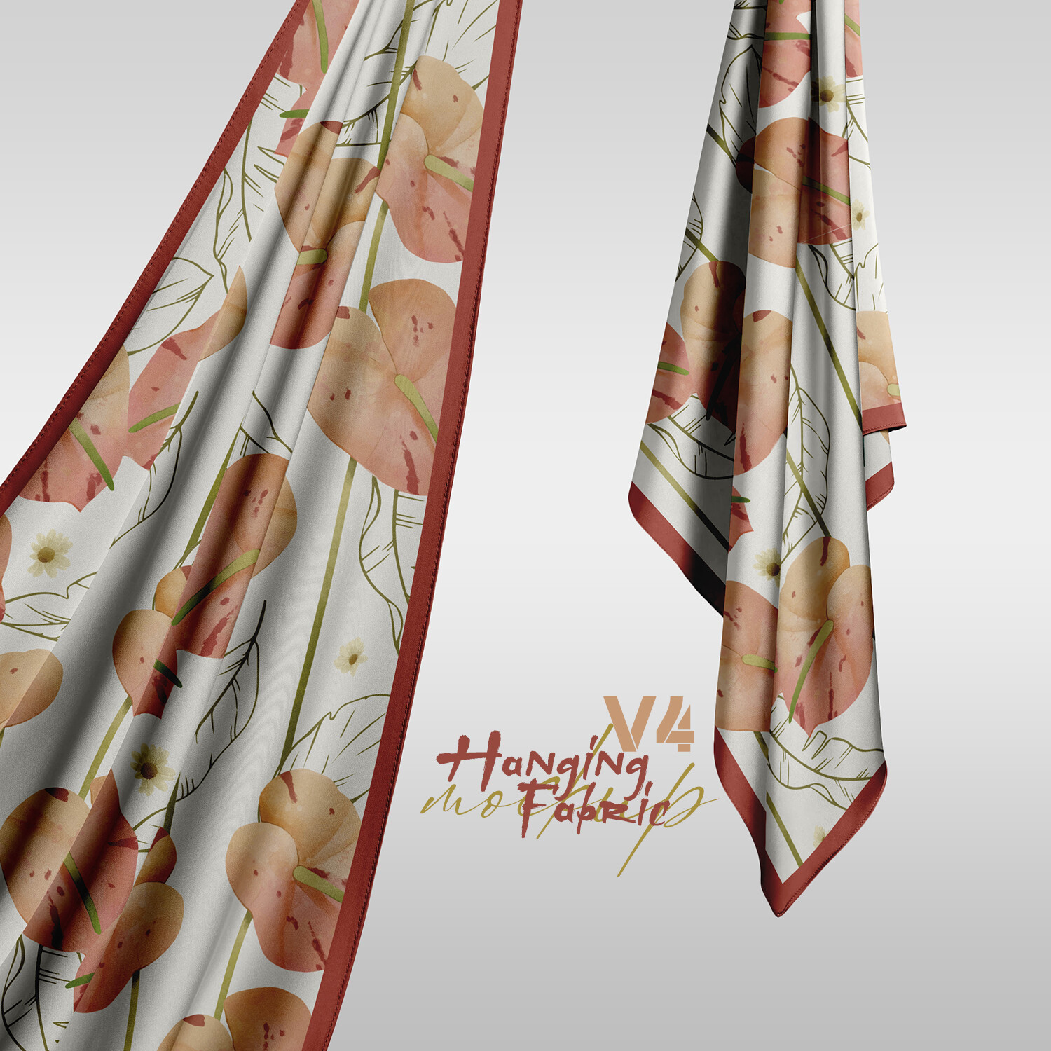 ArtStation - Hanging Fabric Mockup V4