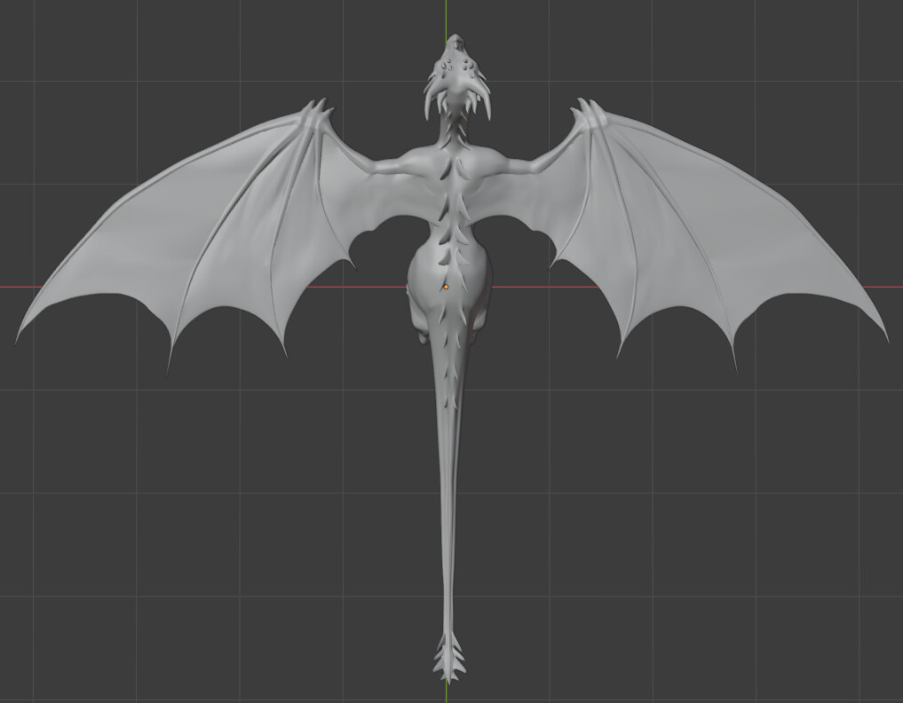 Matheus Brando - Game-Ready Dragon 3D Model