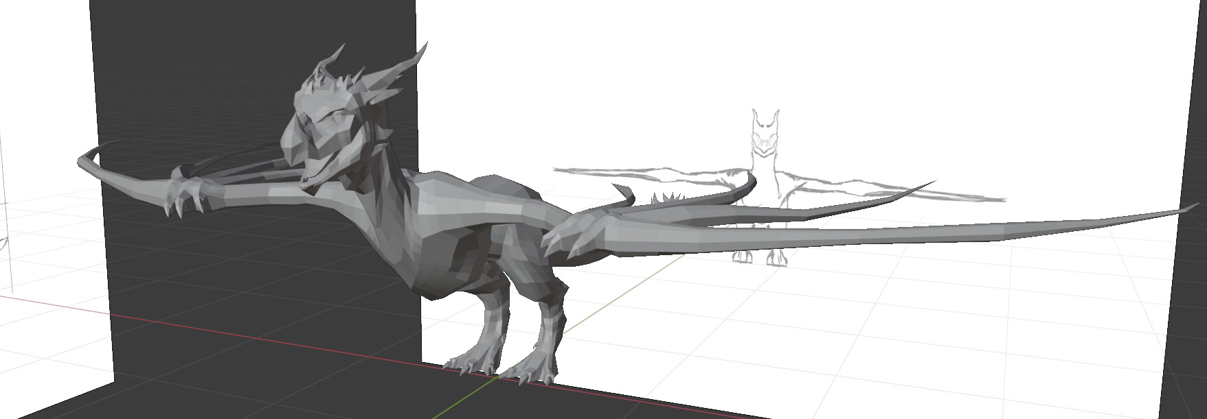Matheus Brando - Game-Ready Dragon 3D Model