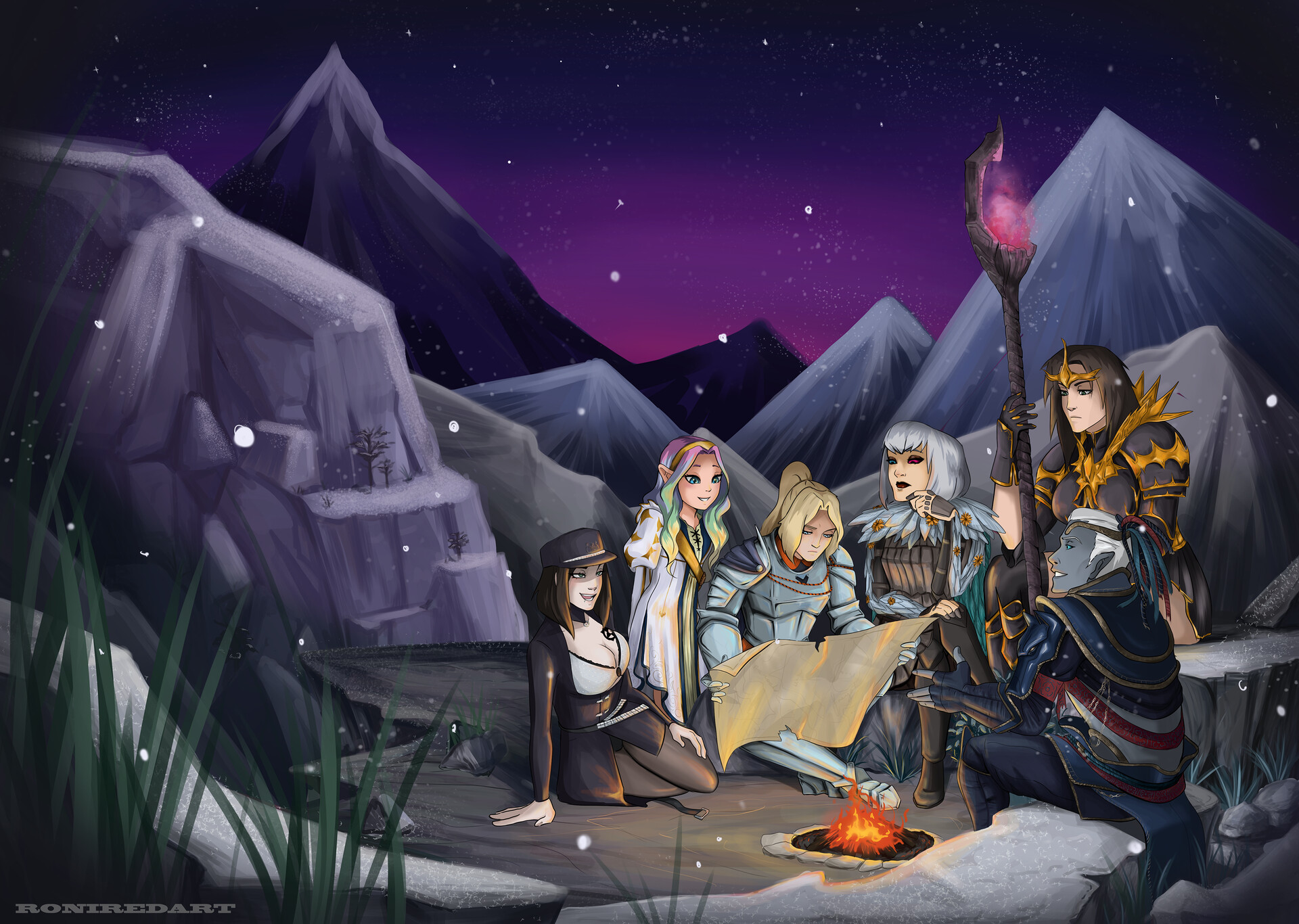 ArtStation - Mountain Gamer Group Commission