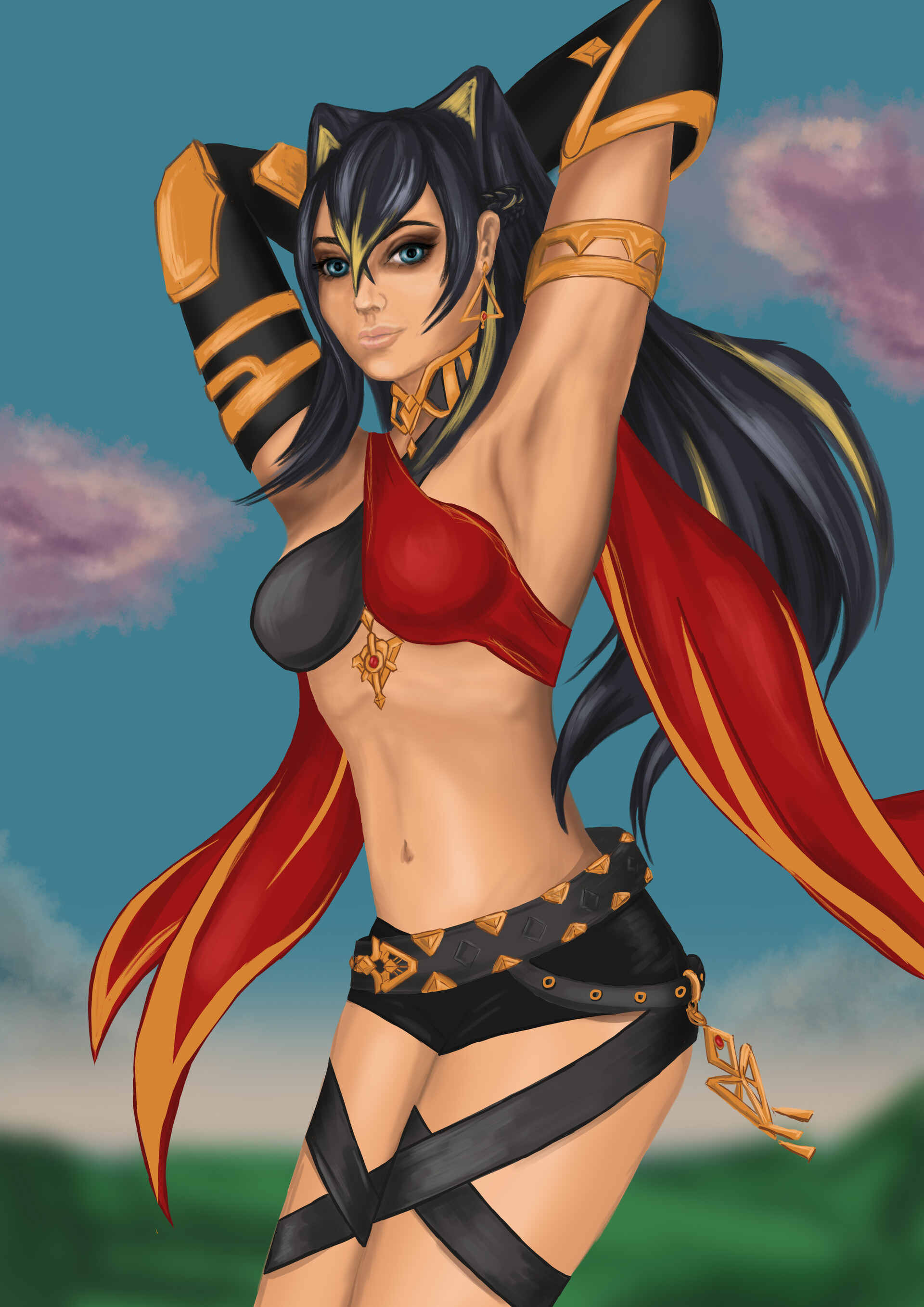 ArtStation - Dehya, dancing 2 Phut Hon. Genshin Impact. fan art