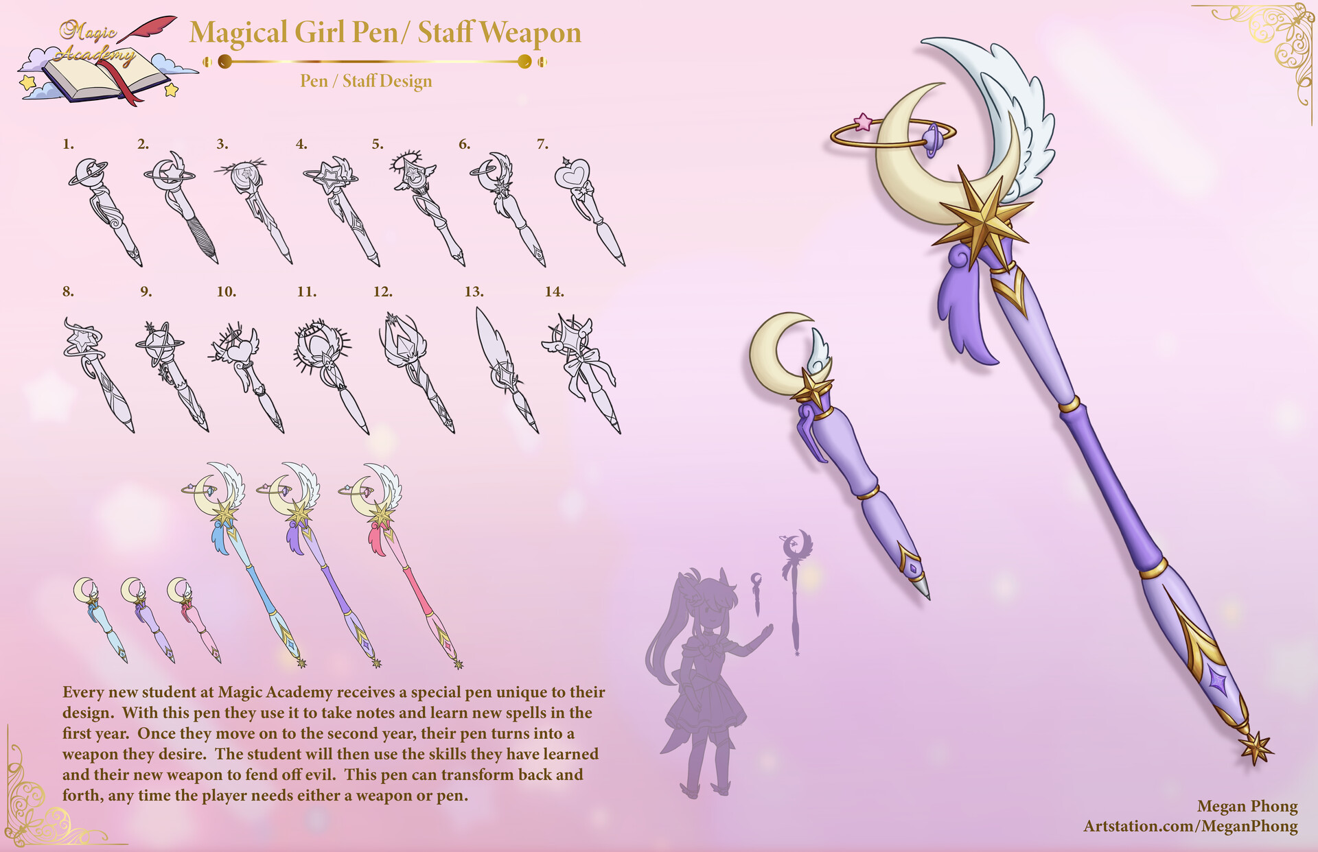 ArtStation - Pen/ Staff Weapon