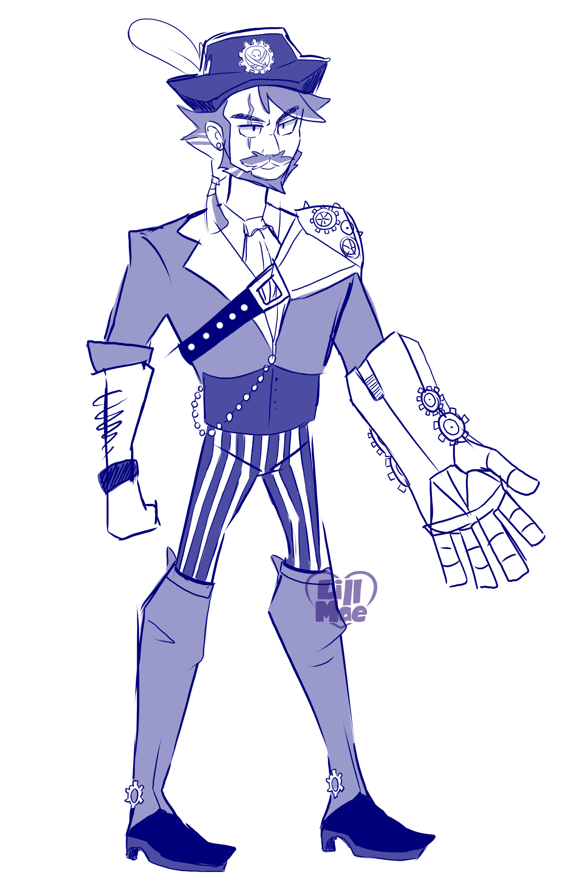 ArtStation - Steampunk Pirate - Chara Design