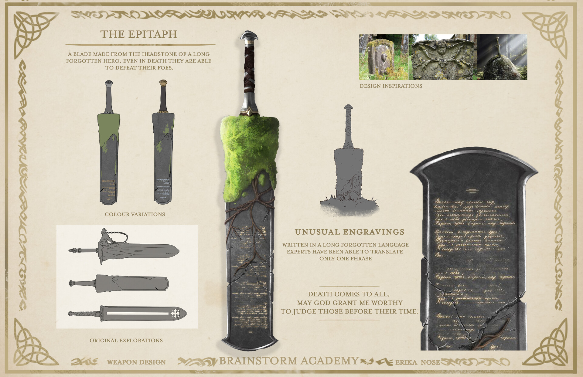 ArtStation - The Epitaph - Prop Concept