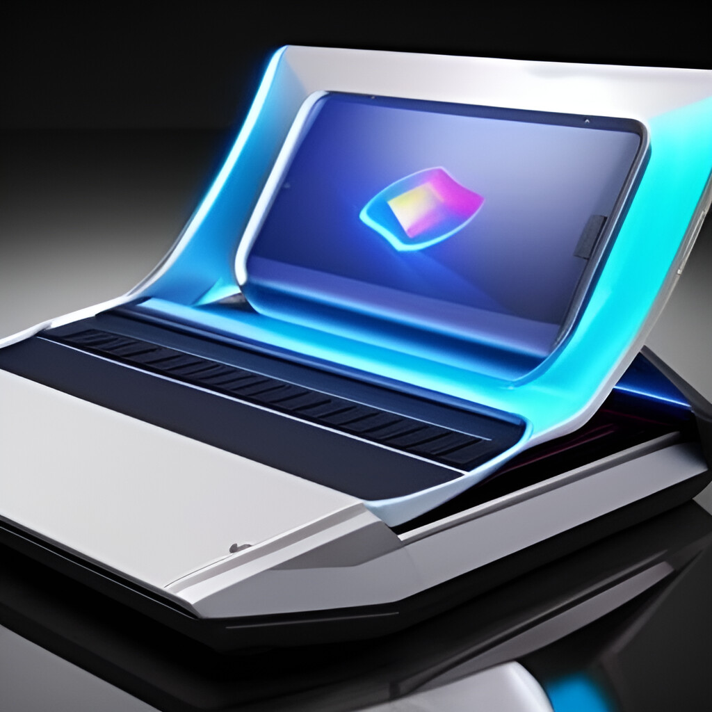 ArtStation - Laptop (Retrofuturistic futurism)