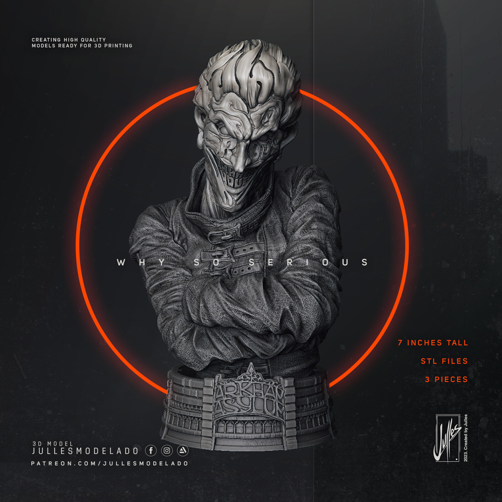 Julles Modelado - Why so Serious? 3d Print Model