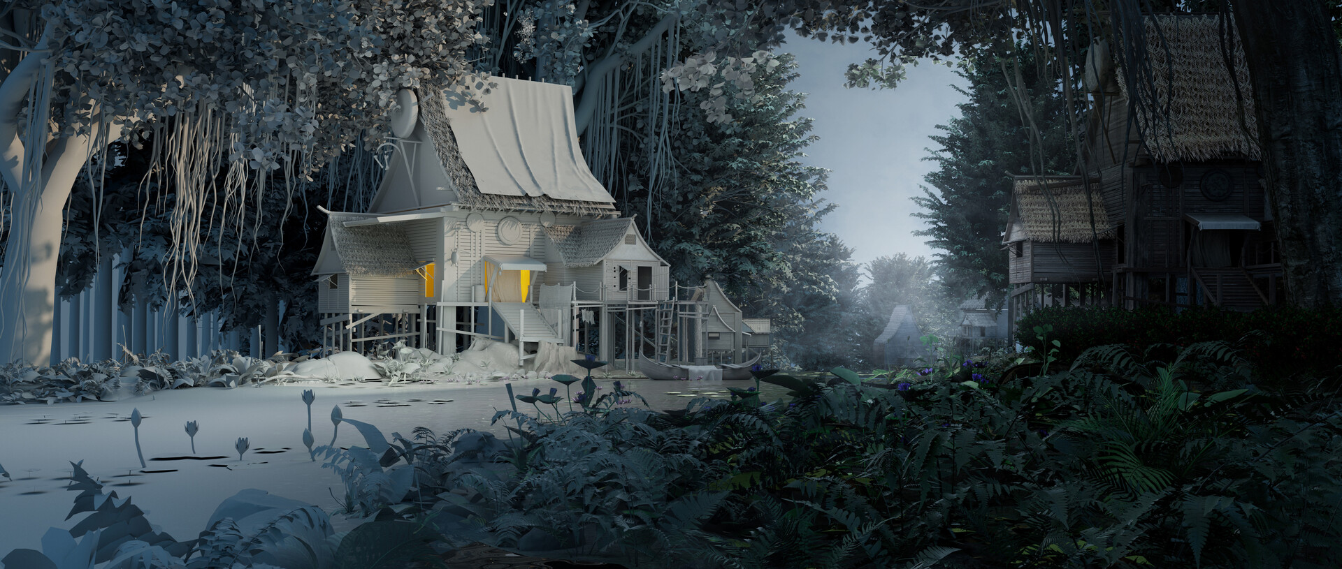 巧课力 CGmomo - 【学生作品】李义志 --《The Cabin in the Woods》