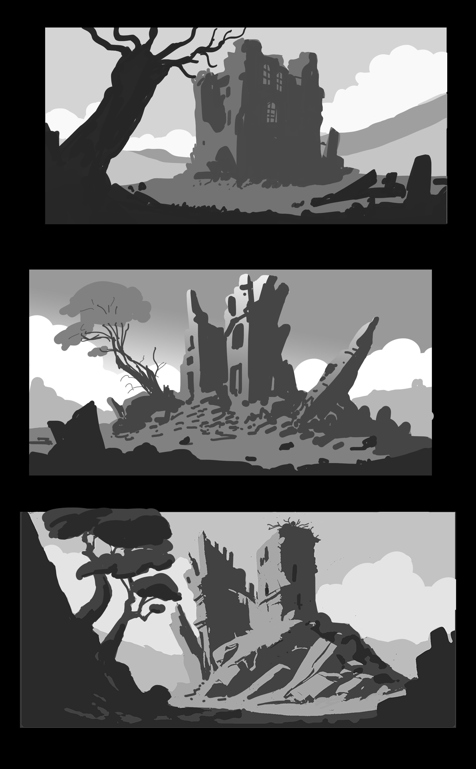 ArtStation - Quick value studies