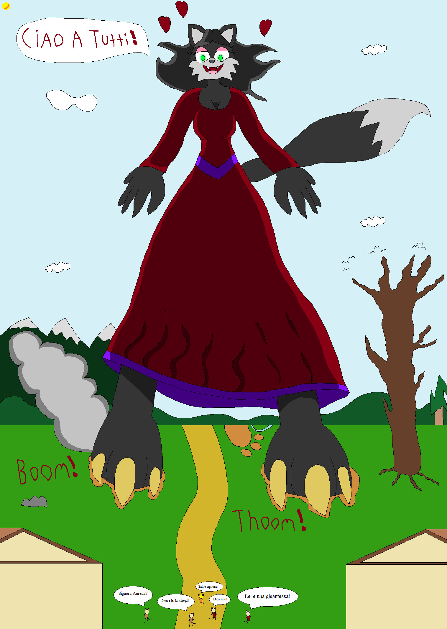 ArtStation - Aurelia Visits The Village For the First Time