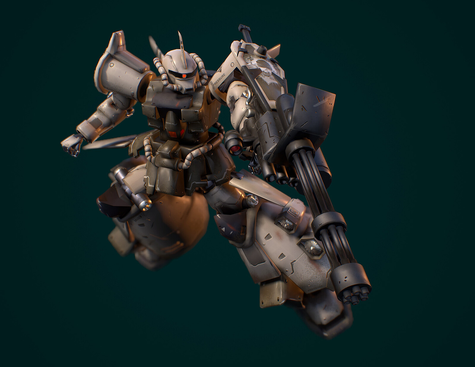 Li Liu - Fan Art: Flight Type Gouf from 08th MS Team