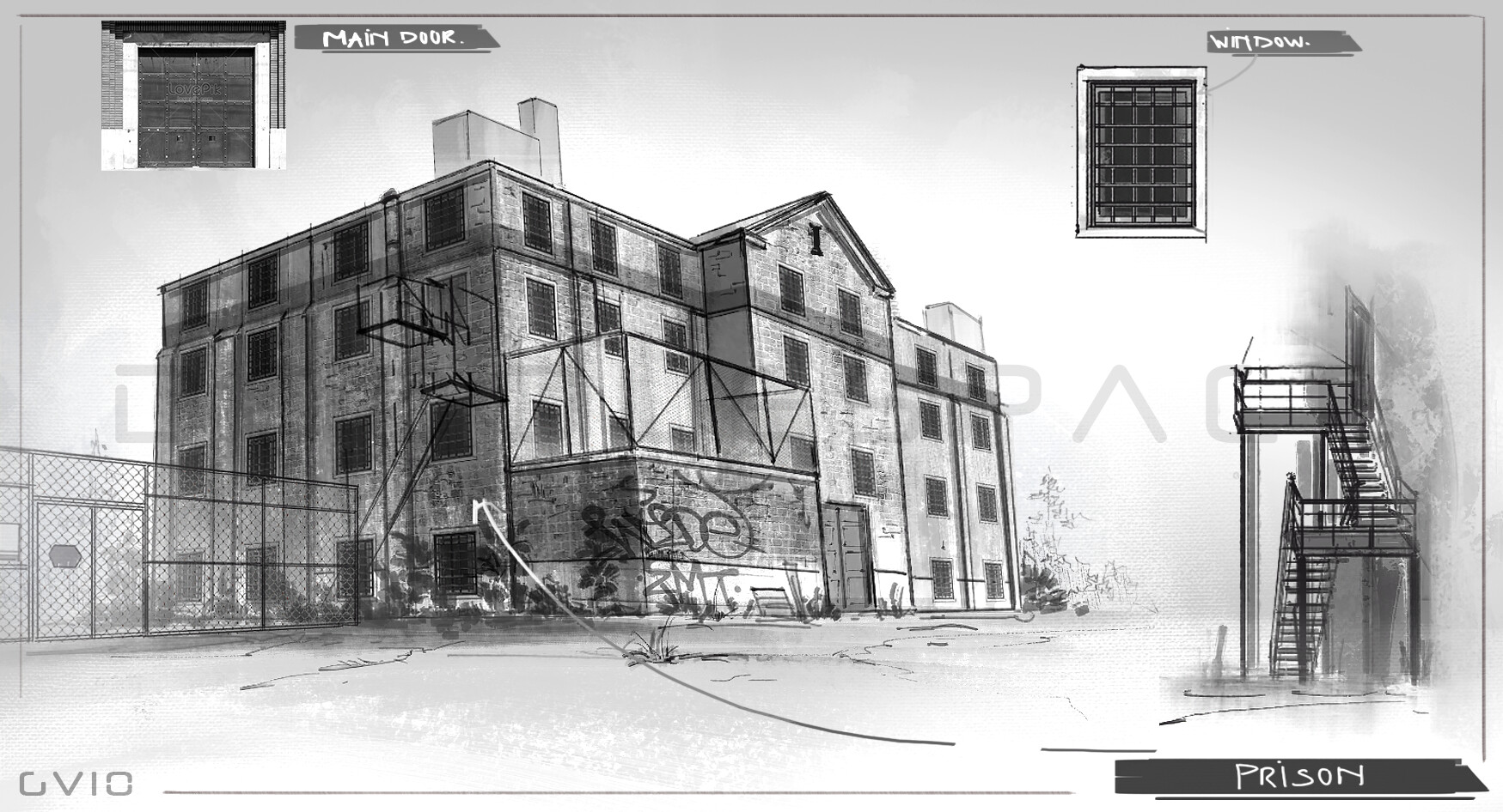 EVYAN Art Design - Prison Exterior