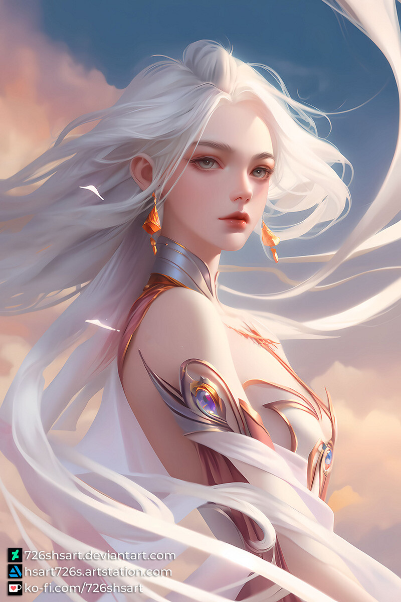 ArtStation - (11) Goddess of The Air