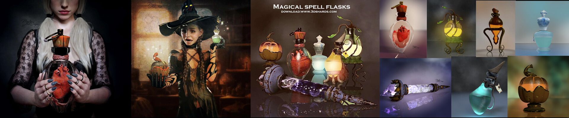 ArtStation - Magical Flask prop set for Daz Studio