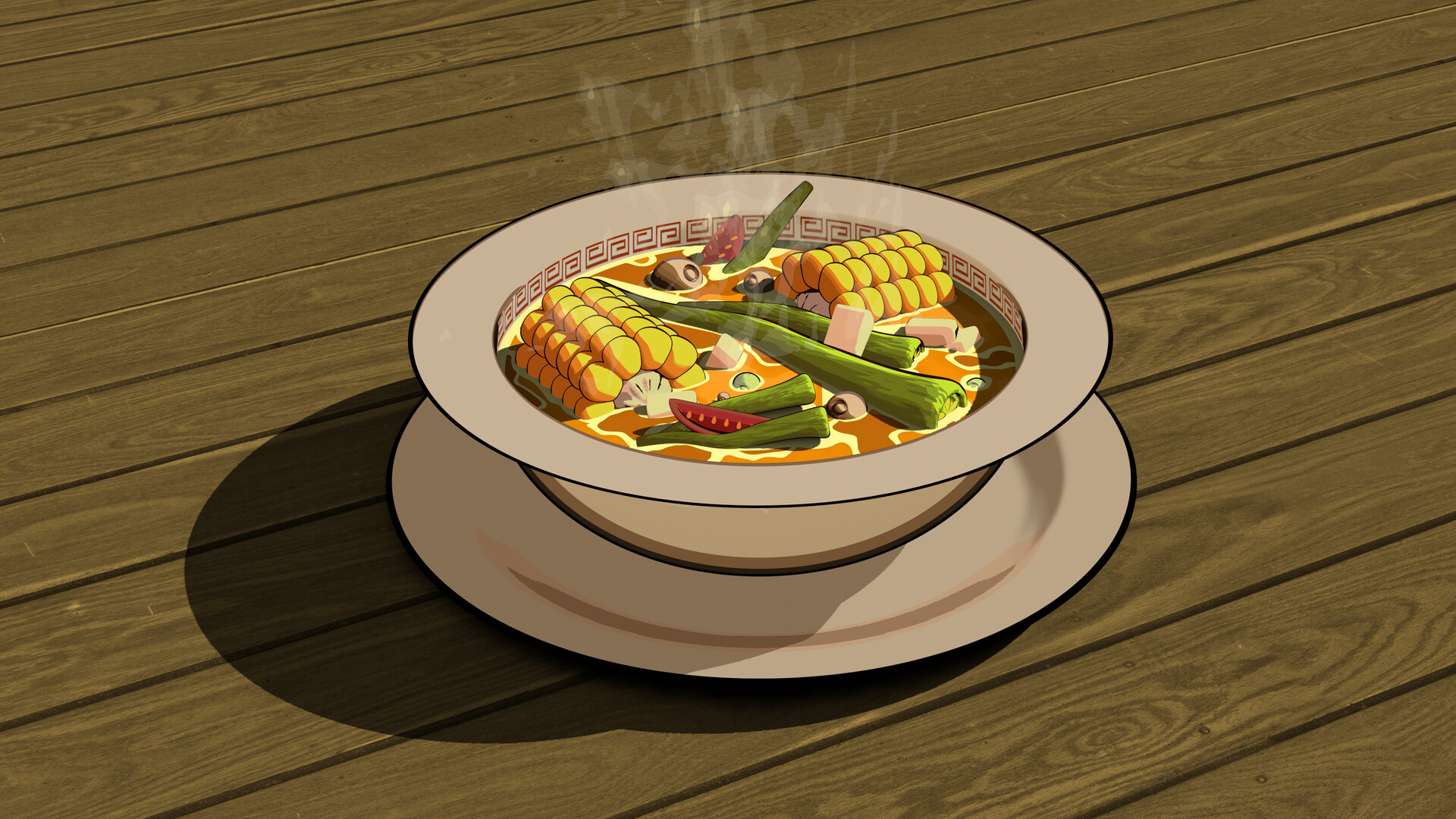 ArtStation - Ghibli style vegetable soup