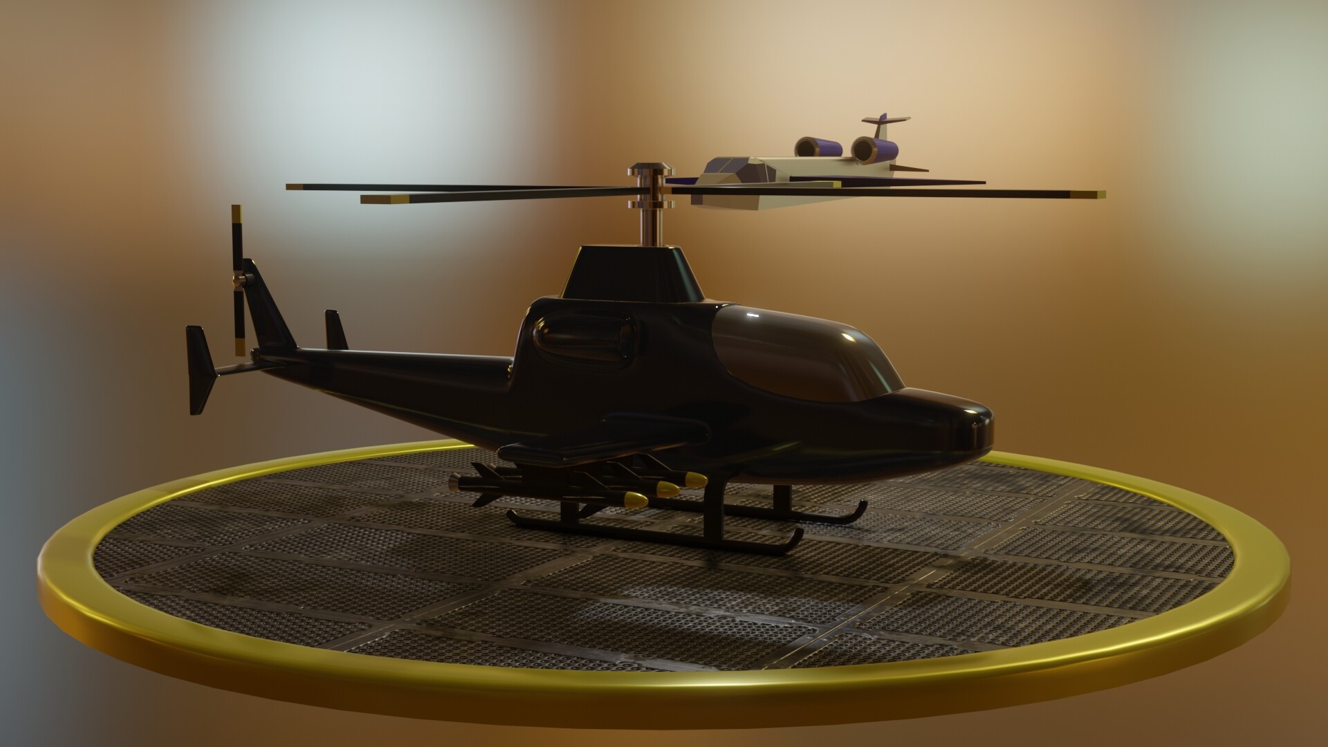 ArtStation - helicopter and plane