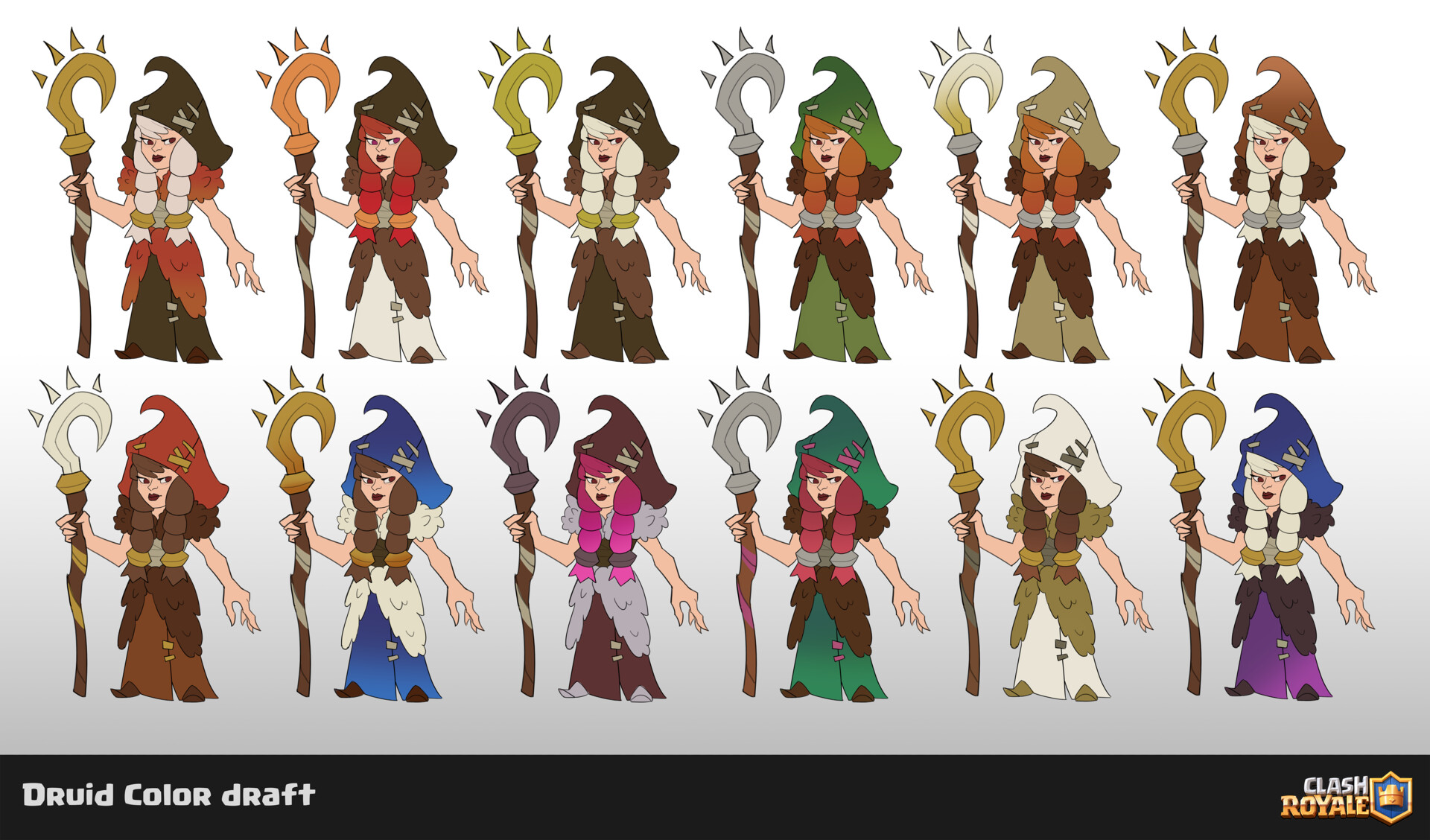 Axel Arnaud - Clash royal fan art : Druid