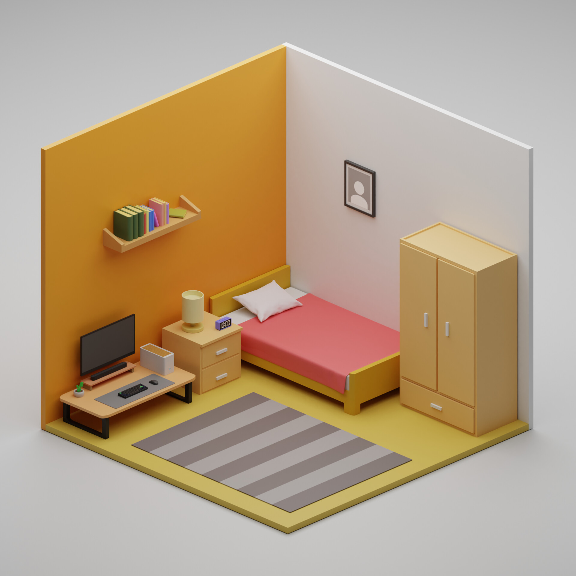 ArtStation - Isometric Room