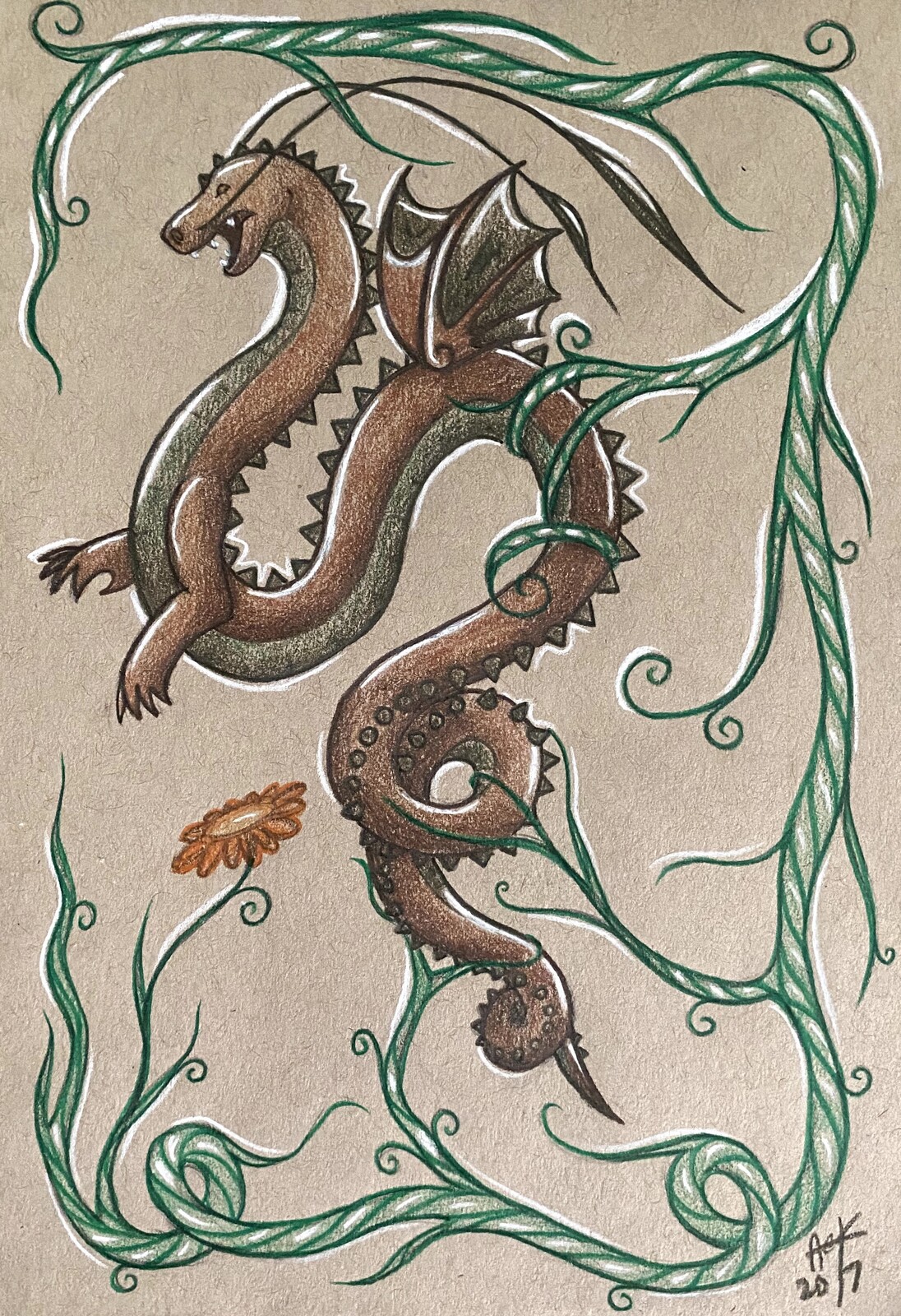 amelia claire arts - earth dragon