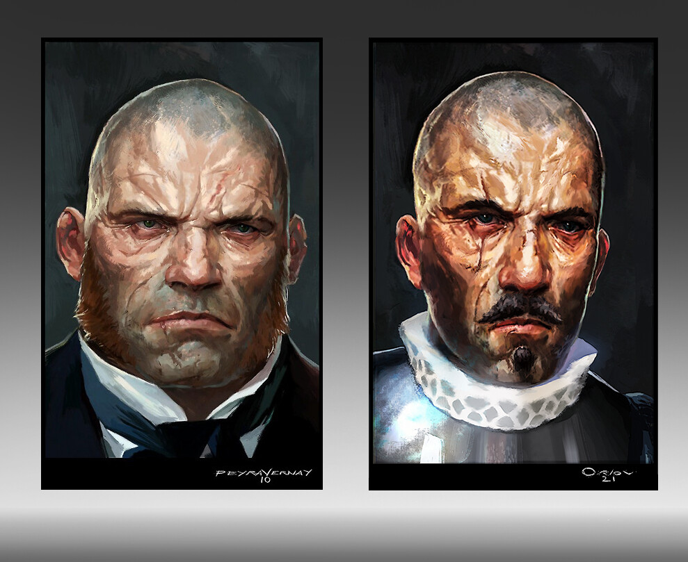 ArtStation - Cedric Peyravernay Style Portrait Build-up